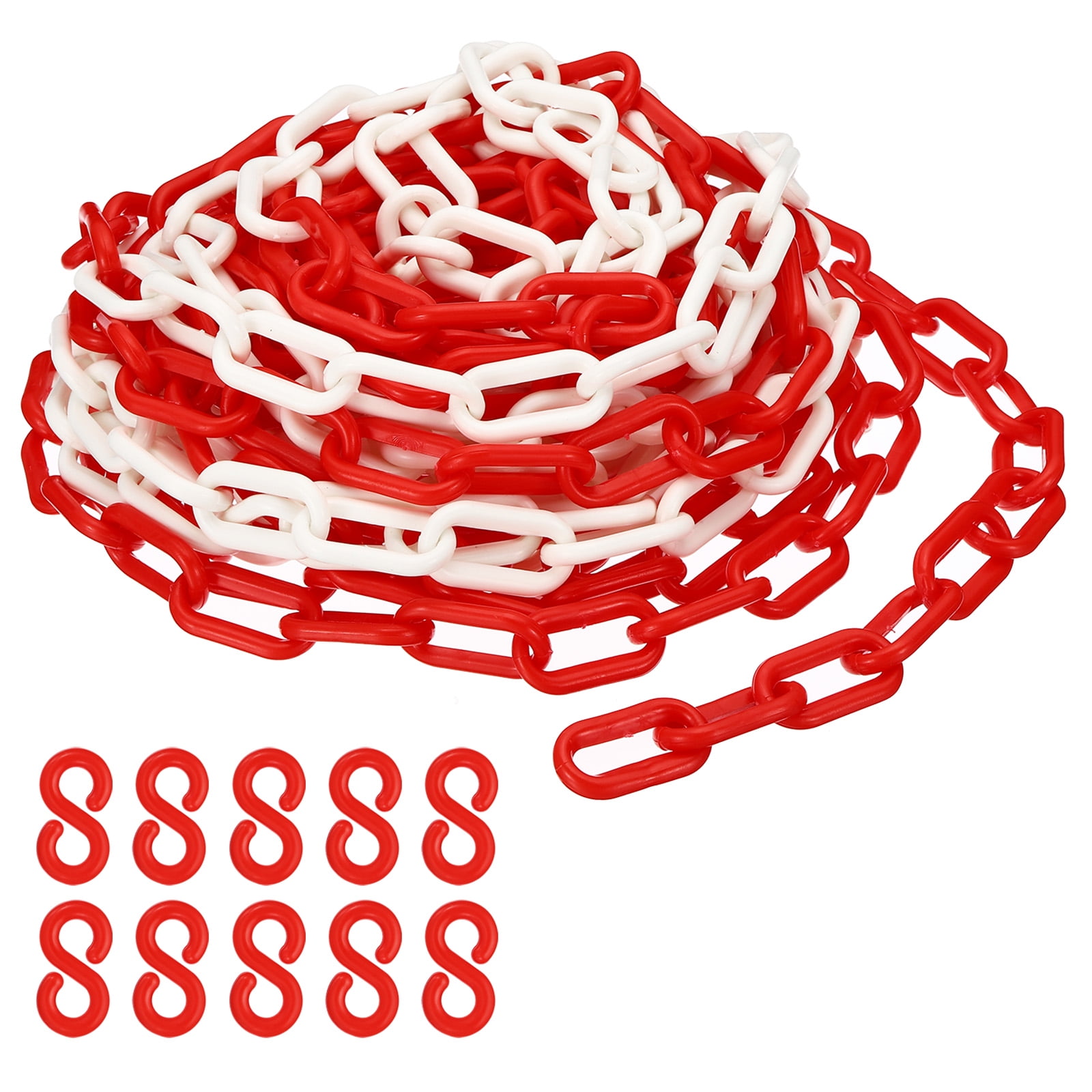 Uxcell Plastic Chain,32 FEET Safety Barrier Chain for Crowd, 1/4inch ...