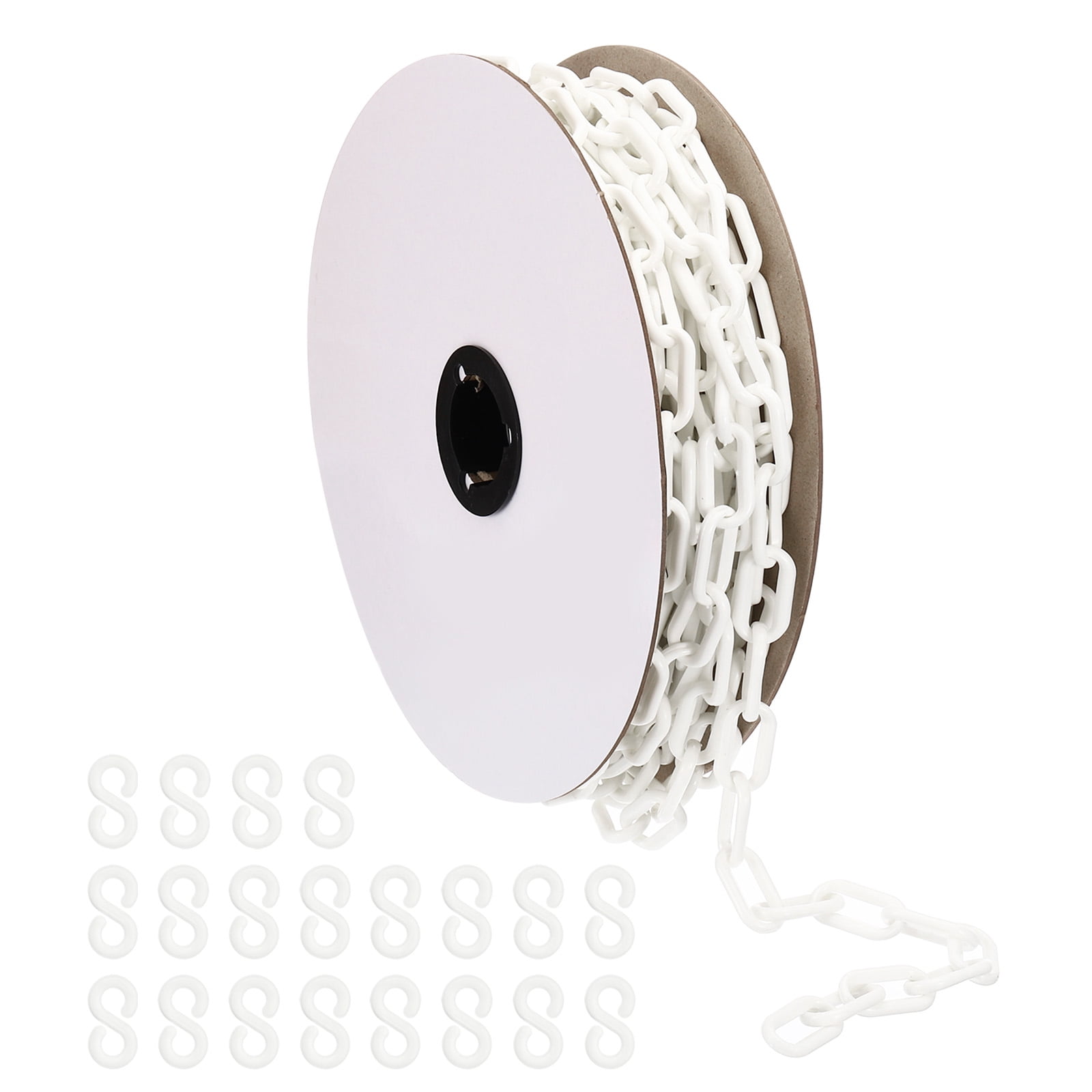 Uxcell Plastic Chain,52 FEET Safety Barrier Chain for Crowd Control, 1 ...