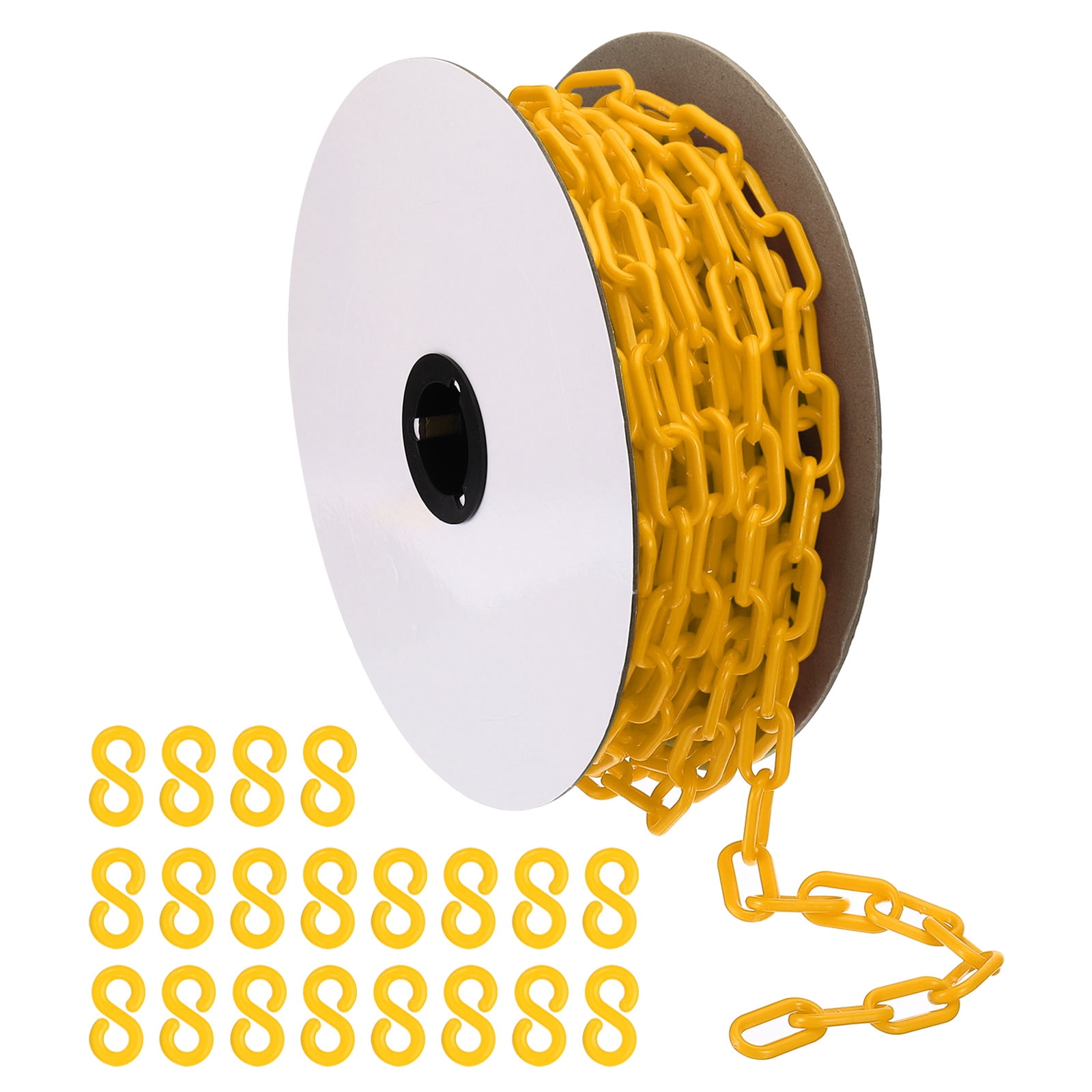 Uxcell Plastic Chain,64 FEET Safety Barrier Chain for Crowd, 1/4inch ...