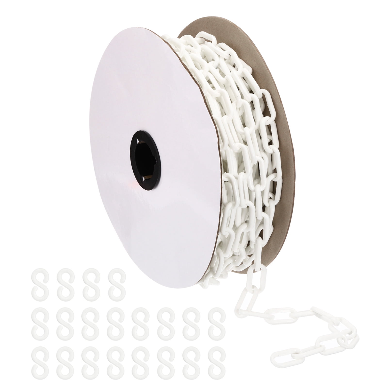 Uxcell Plastic Chain,64 FEET Safety Barrier Chain for Crowd Control, 1 ...