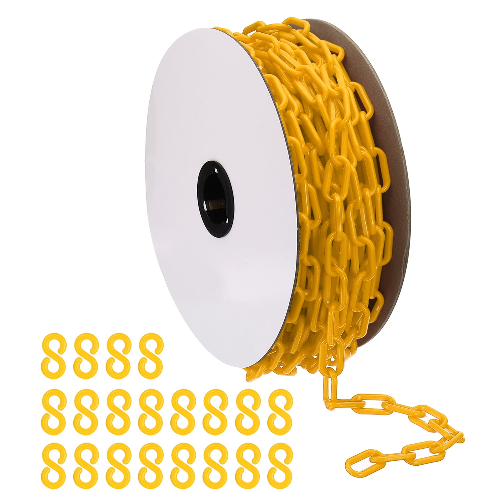 Uxcell Plastic Chain,82 FEET Safety Barrier Chain for Crowd, 1/4inch ...