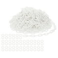 Uxcell Plastic Chain Links, 140 Feet Safety Chains, White Plastic ...