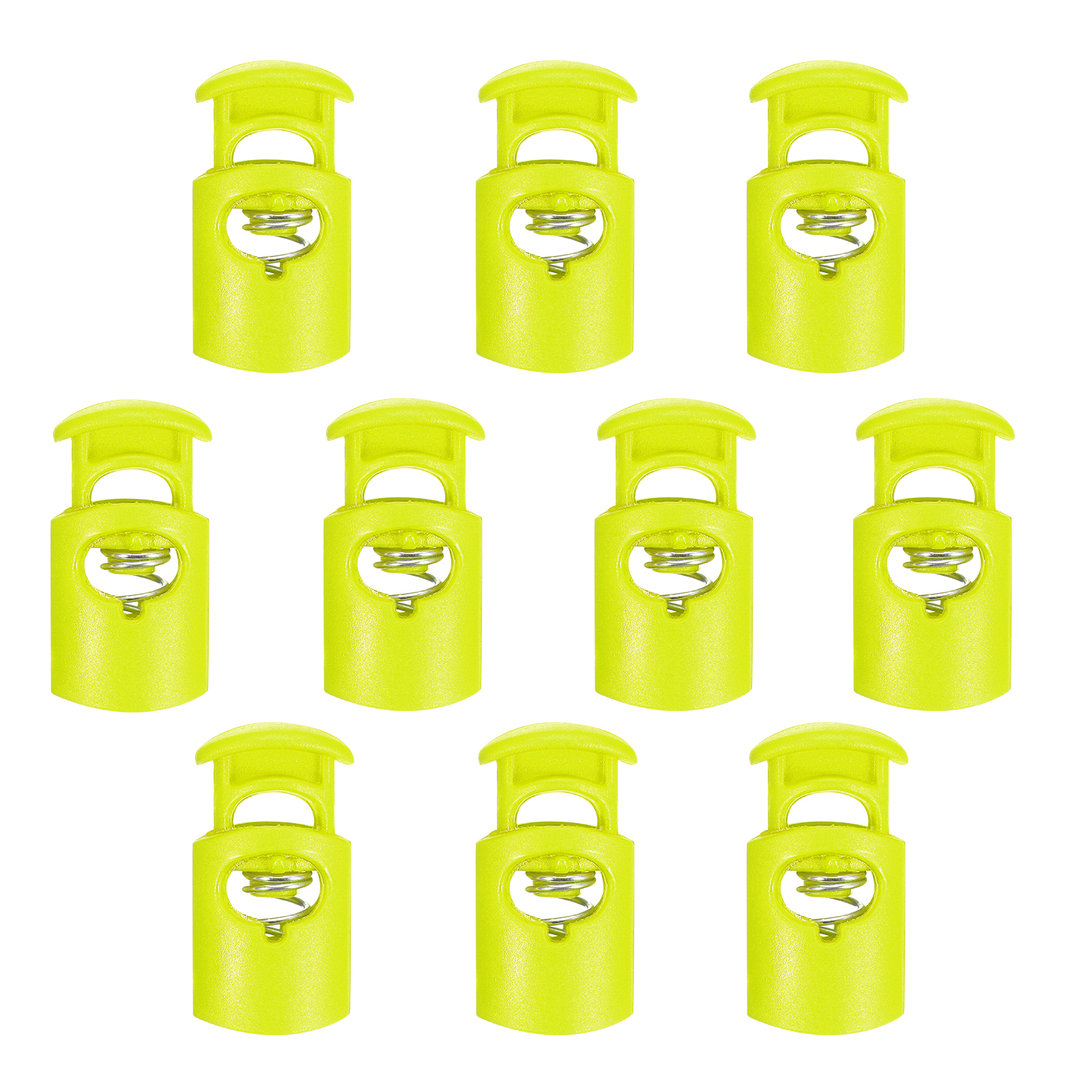 Uxcell Plastic Cord Lock, Single Hole Spring Toggle Stopper Adjustable ...