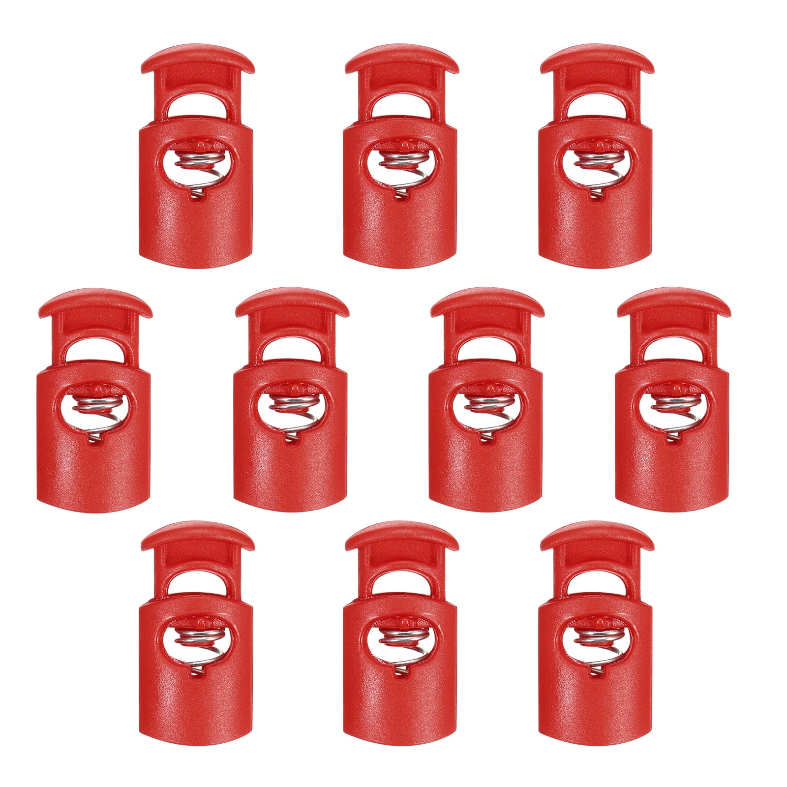 Uxcell Plastic Cord Lock, Single Hole Spring Toggle Stopper Adjustable ...