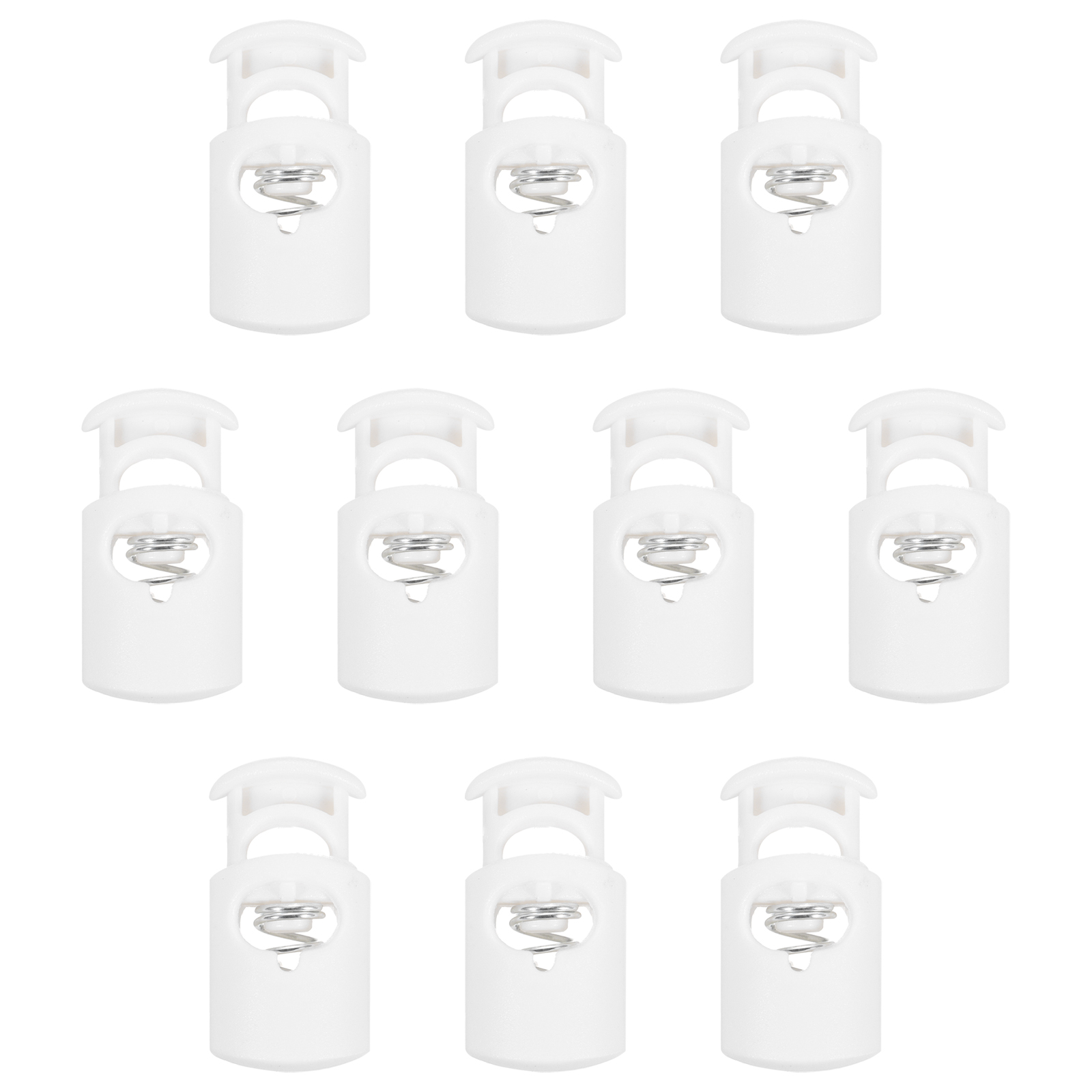 Uxcell Plastic Cord Lock, Single Hole Spring Toggle Stopper Adjustable ...