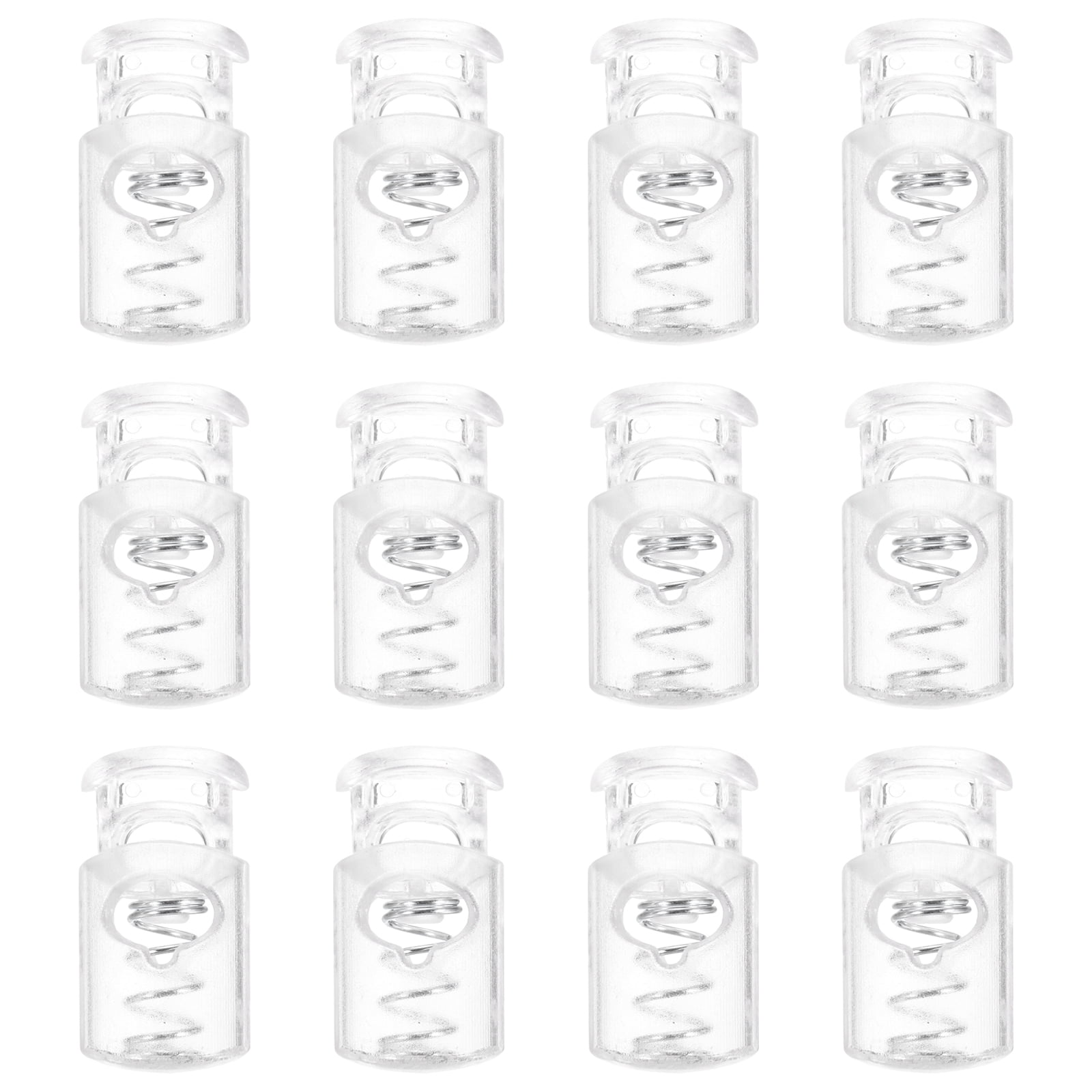 Uxcell Plastic Cord Lock, Single Hole Spring Toggle Stopper Cord Stops ...