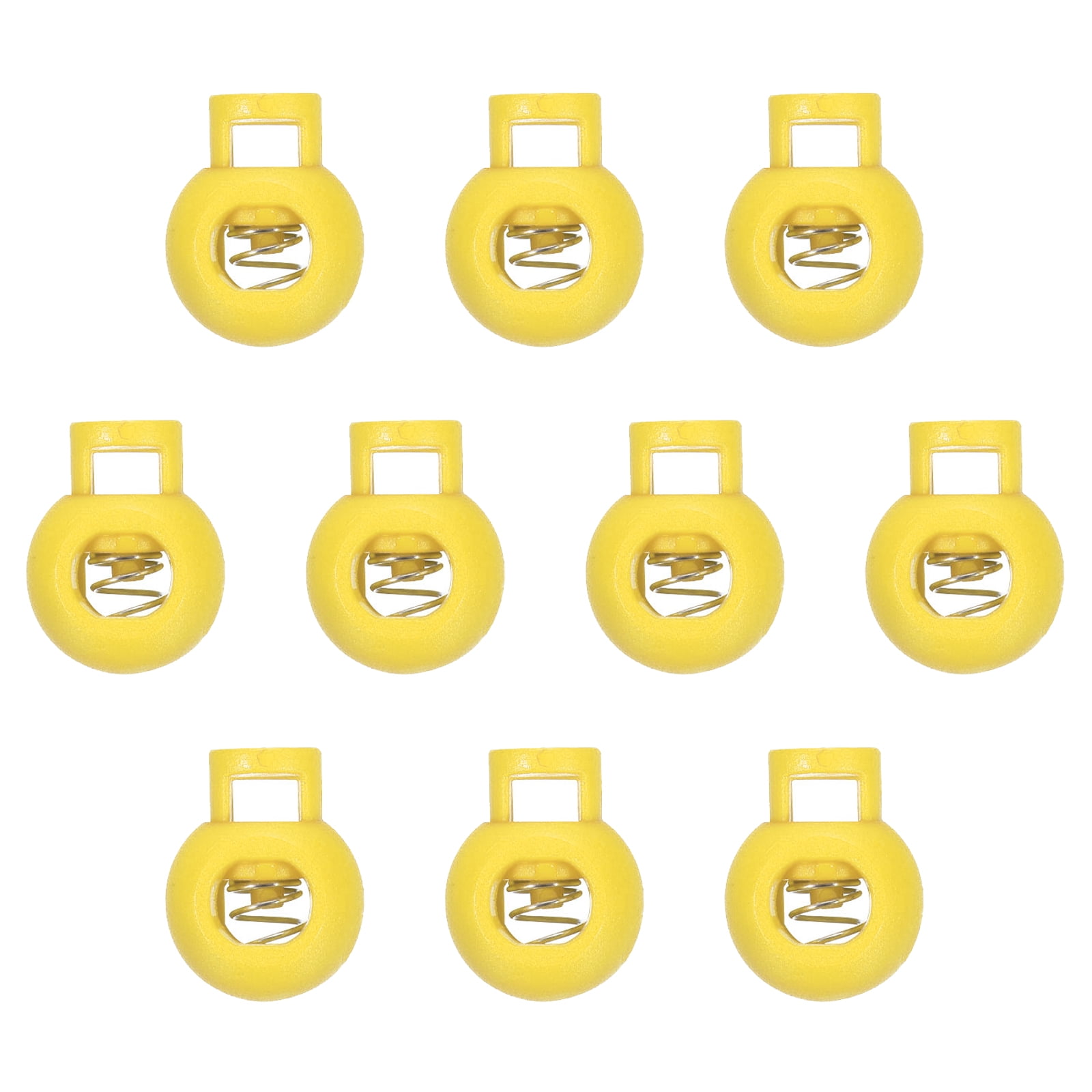 Uxcell Plastic Cord Lock, Single Hole Toggle Stopper Round Ball Shaped ...