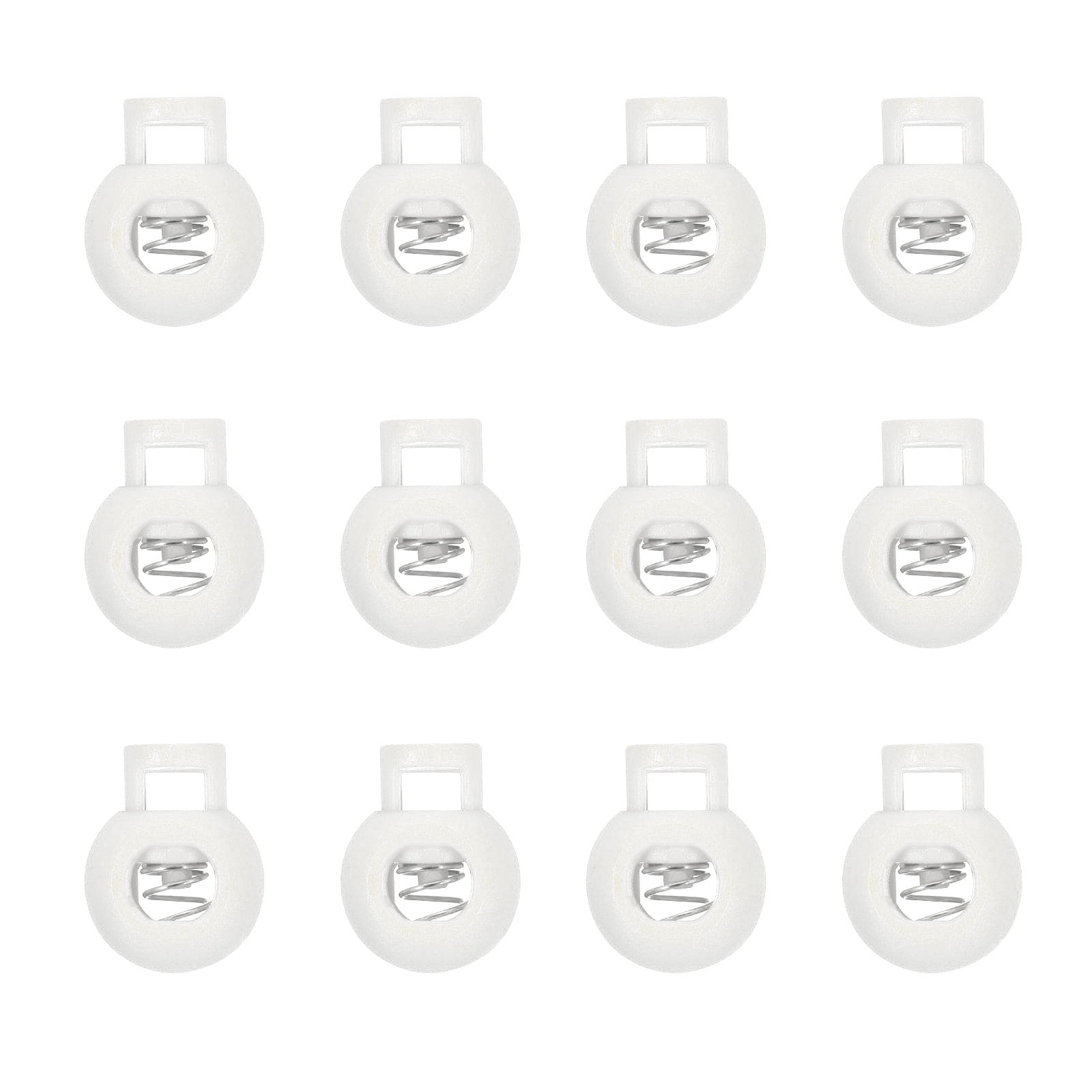 Uxcell Plastic Cord Locks, Single Hole Toggle Stopper Round Ball Shaped ...