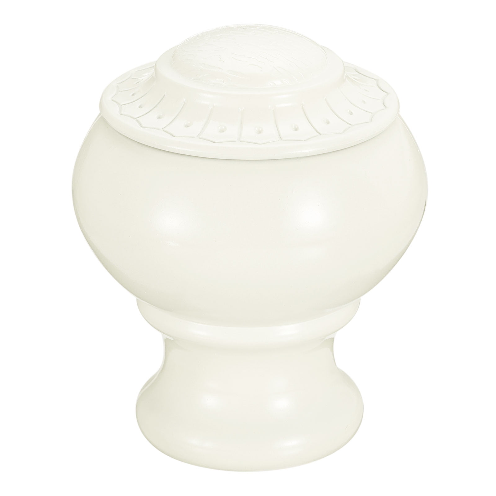 Uxcell Plastic Curtain Rod Finials Drapery Rail Pole Head Fits Dia. 30 ...