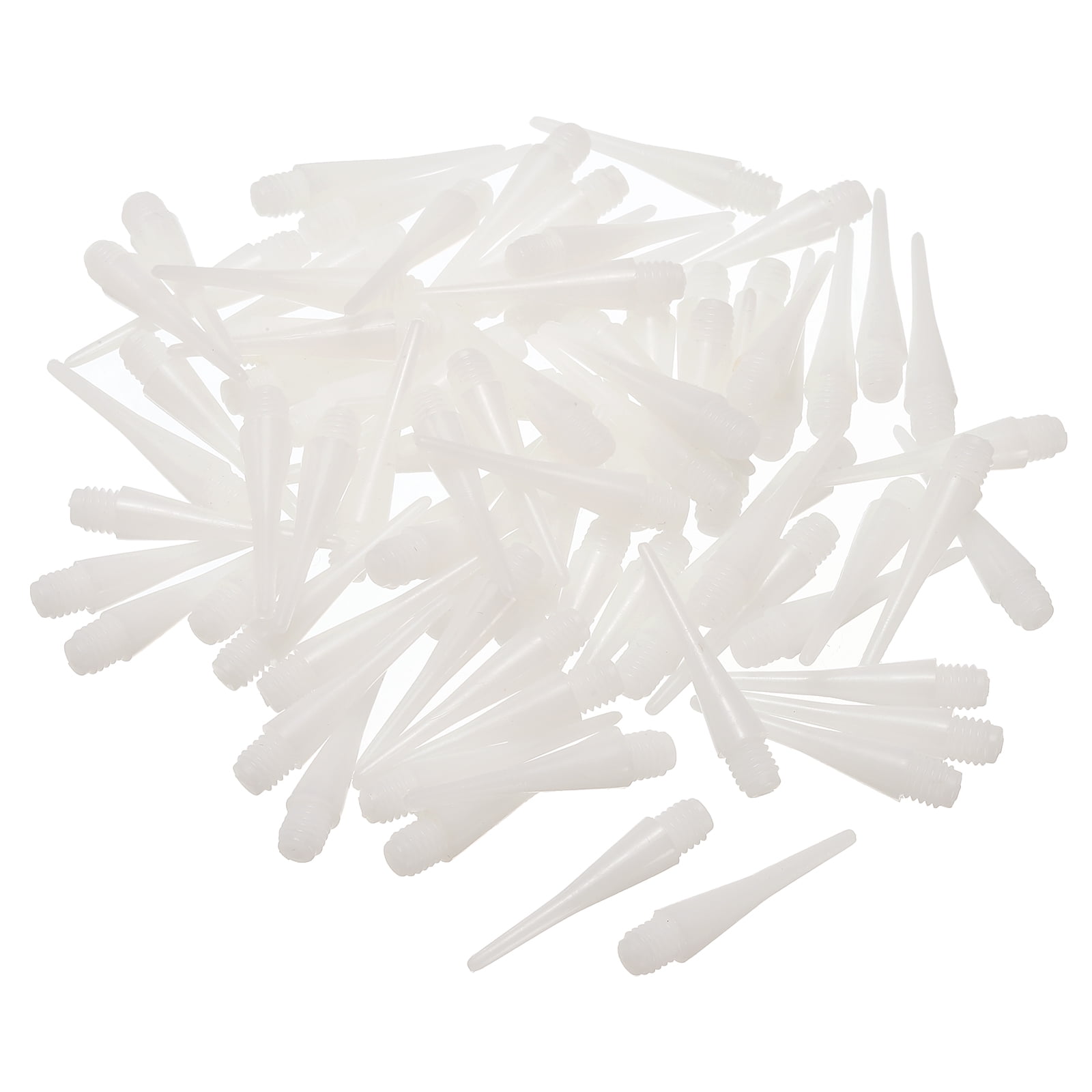 Uxcell Plastic Dart Tips, 50 Pack 2BA Thread Soft Dart Tips, White ...