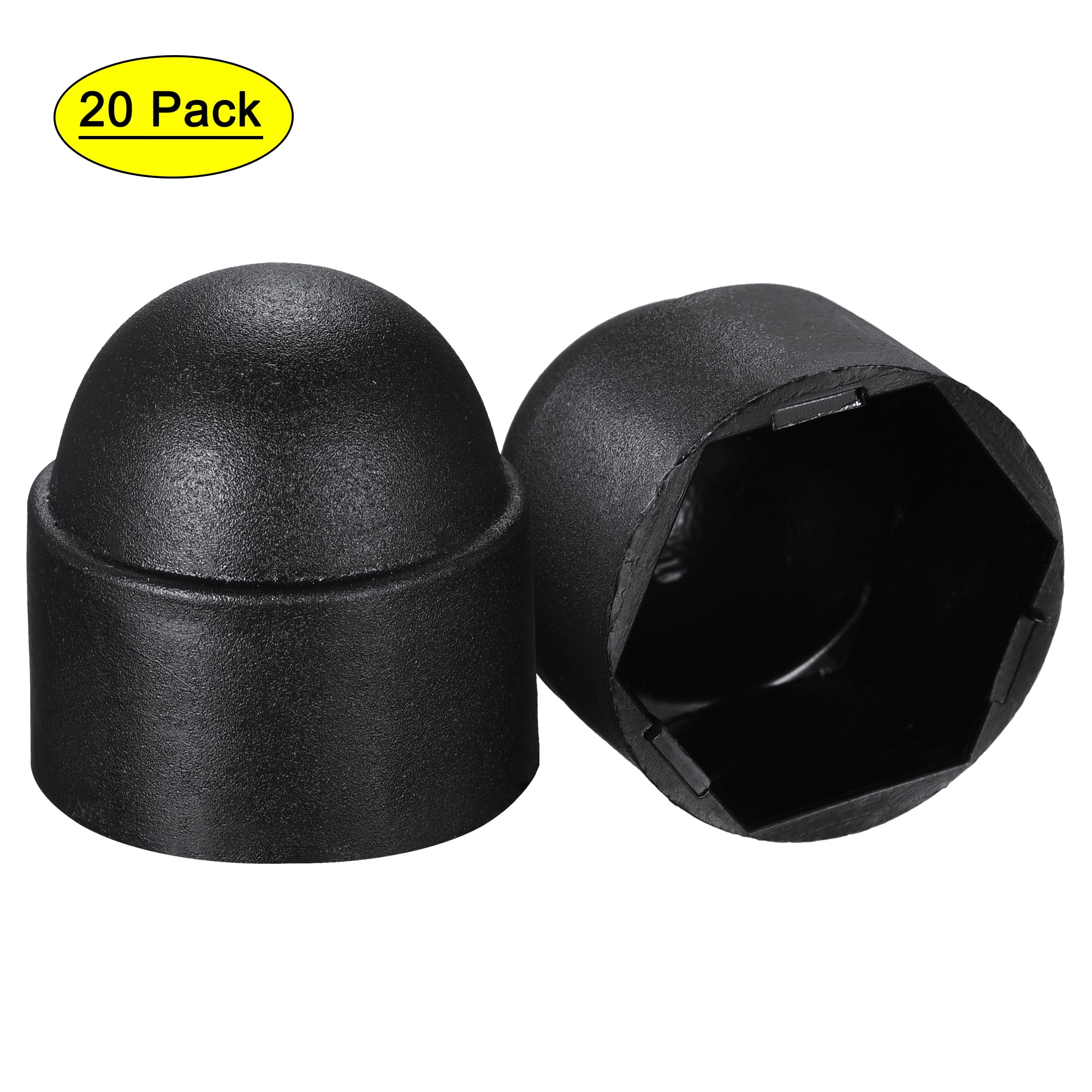 Uxcell Plastic Dome Bolt Nut Protection Cap Covers, M16 / 24mm Hex ...