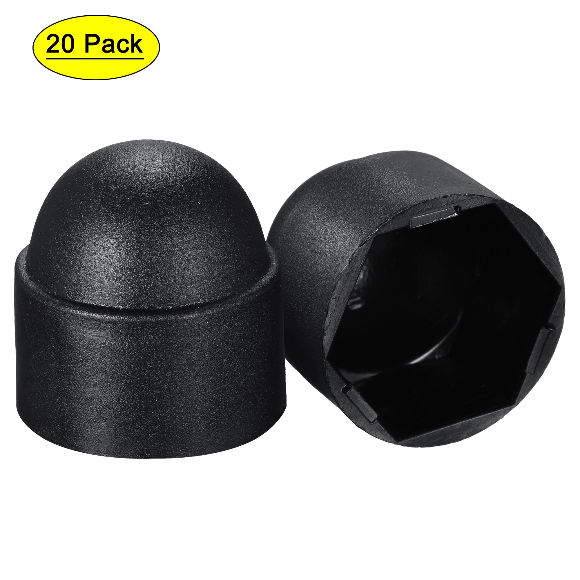 Uxcell Plastic Dome Bolt Nut Protection Cap Covers, M16 Screw Cover ...