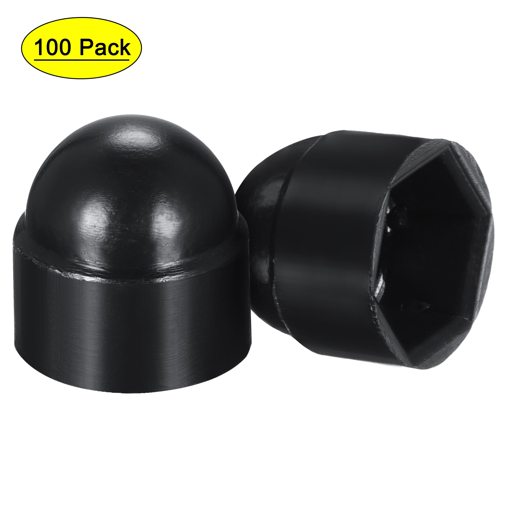 Uxcell Durable PP Plastic Dome Nut Cap Covers, M4/7mm Hex Nut Cover ...