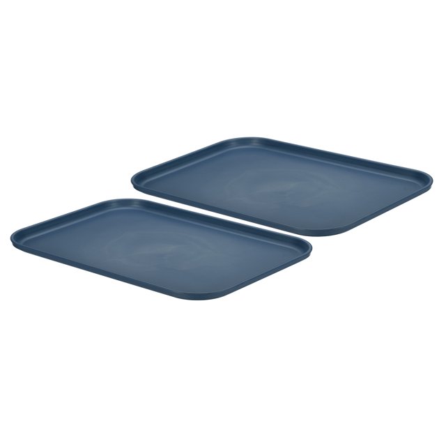 Uxcell Plastic Fast Food Serving Tray, 15" x 10.6" Reusable Cafeteria ...
