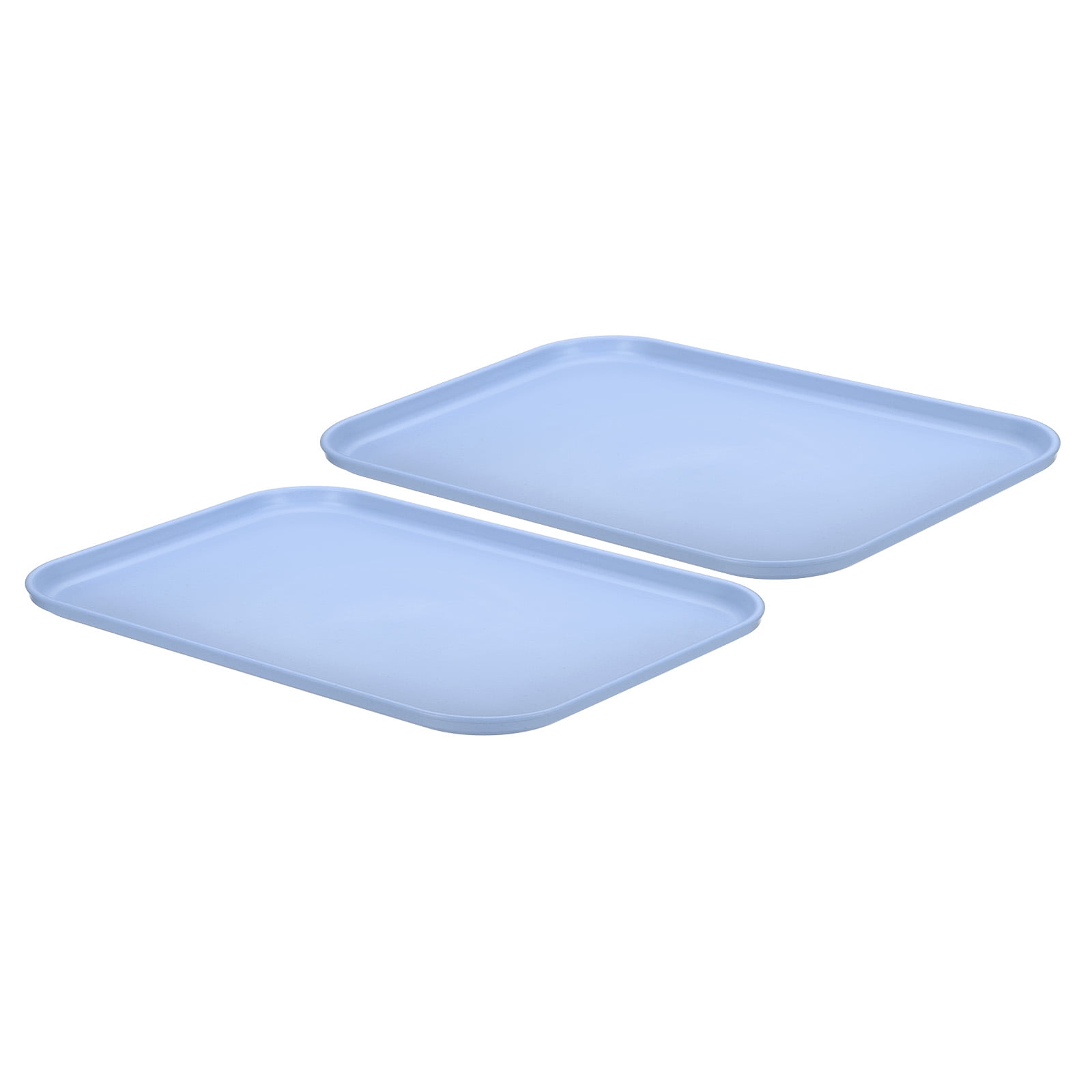 Uxcell Plastic Fast Food Serving Tray, 15" x 10.6" Reusable Cafeteria ...