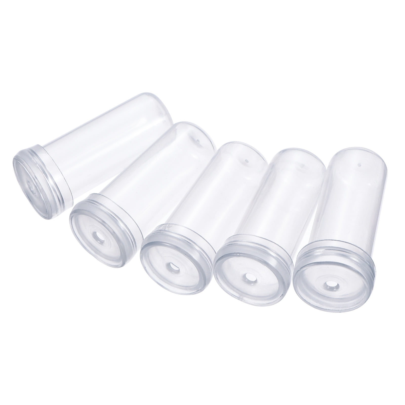 Uxcell Plastic Floral Water Tubes with Caps 100 Count Clear 0.6"x1.6 ...