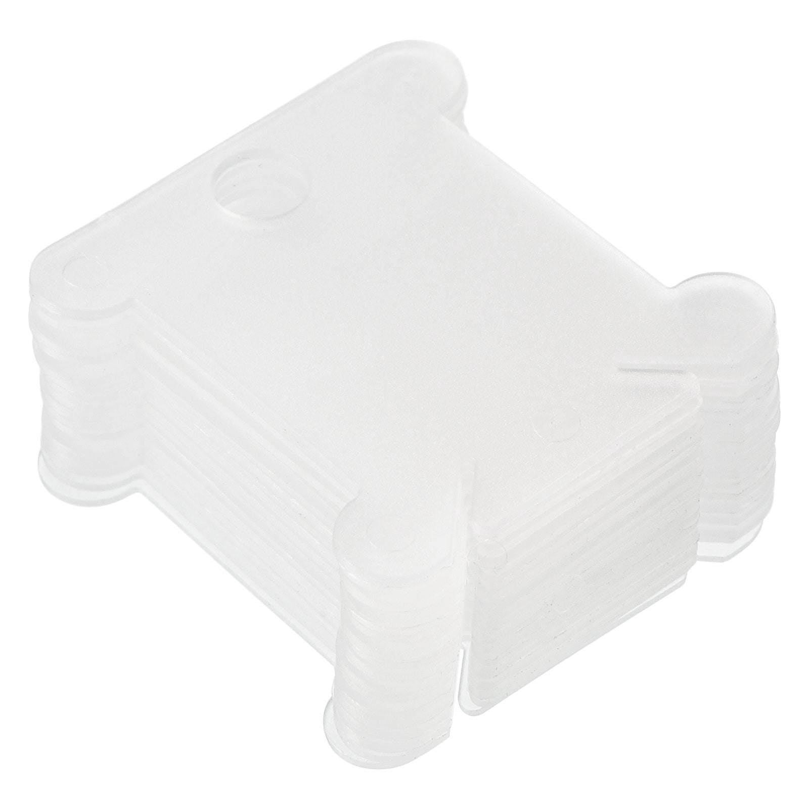 Uxcell Plastic Floss Bobbins Thread Cards Cross DIY Sewing, Clear 300 ...