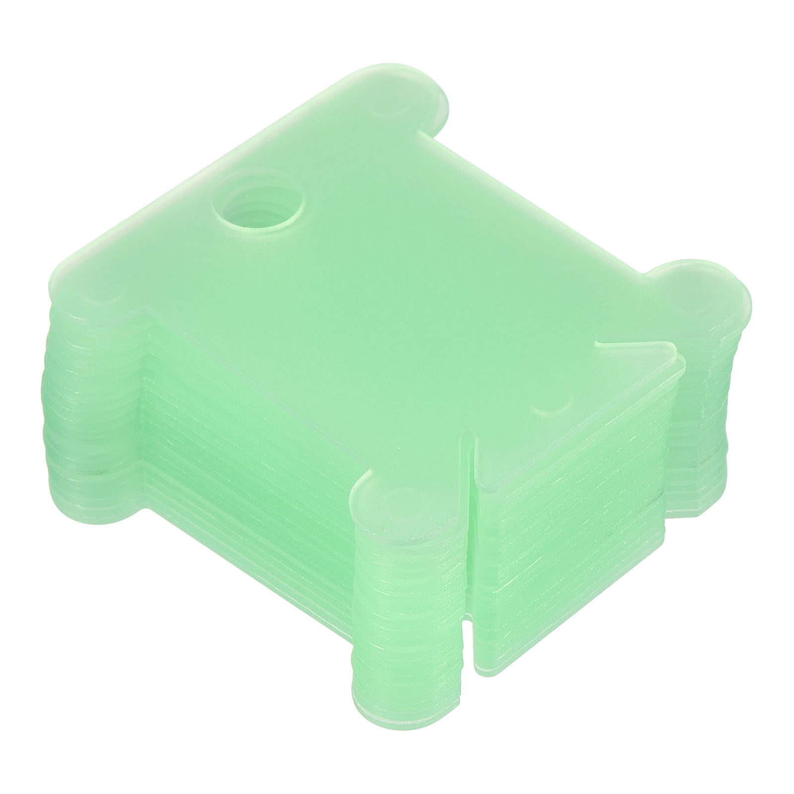 Uxcell Plastic Floss Bobbins Thread Cards Cross DIY Sewing, Green 100 ...