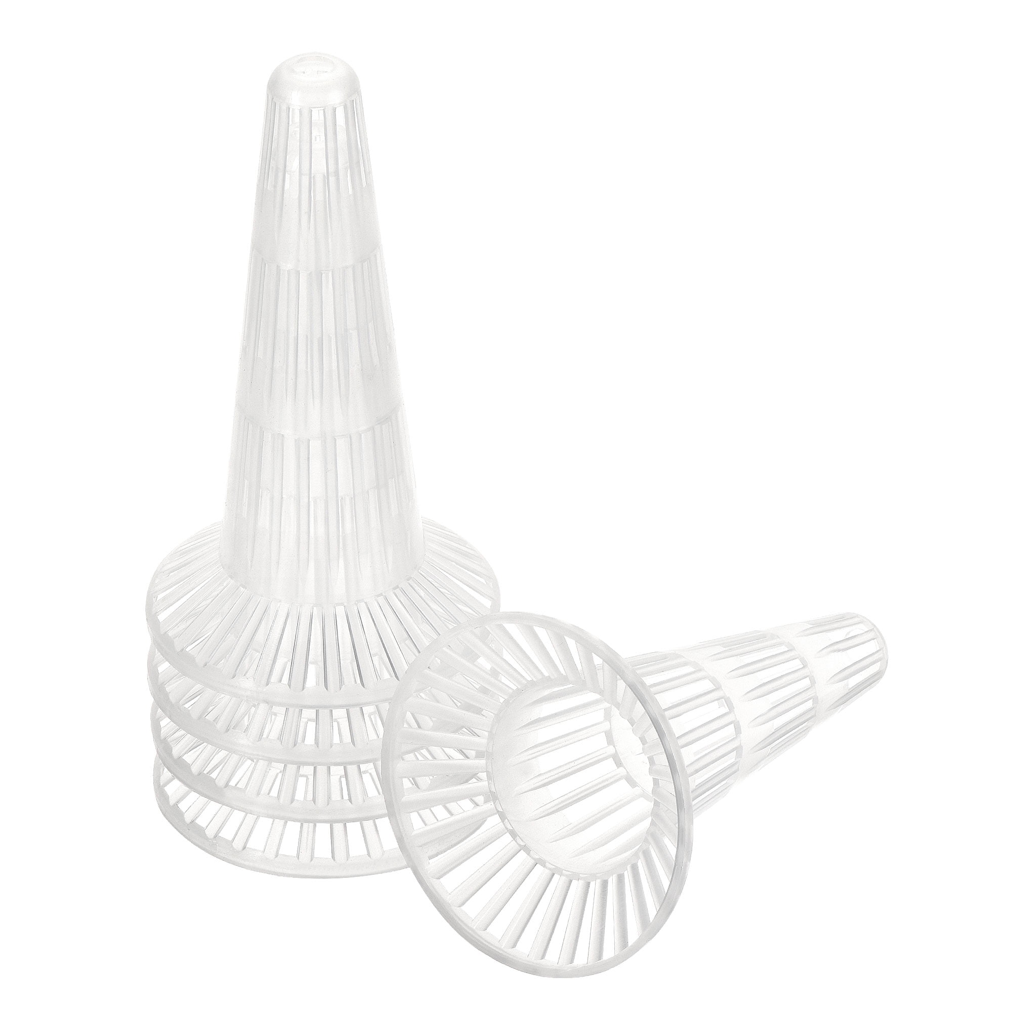 Uxcell Plastic Flower Pot Hole Mesh Pad Cone Shape Plants Bottom Grid ...