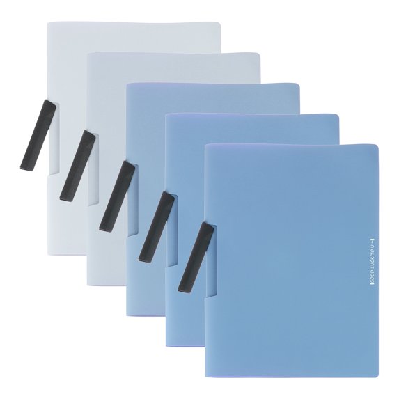Uxcell Plastic Folders with Mid-Side Swing Clip, 5 Pcs Presentation ...