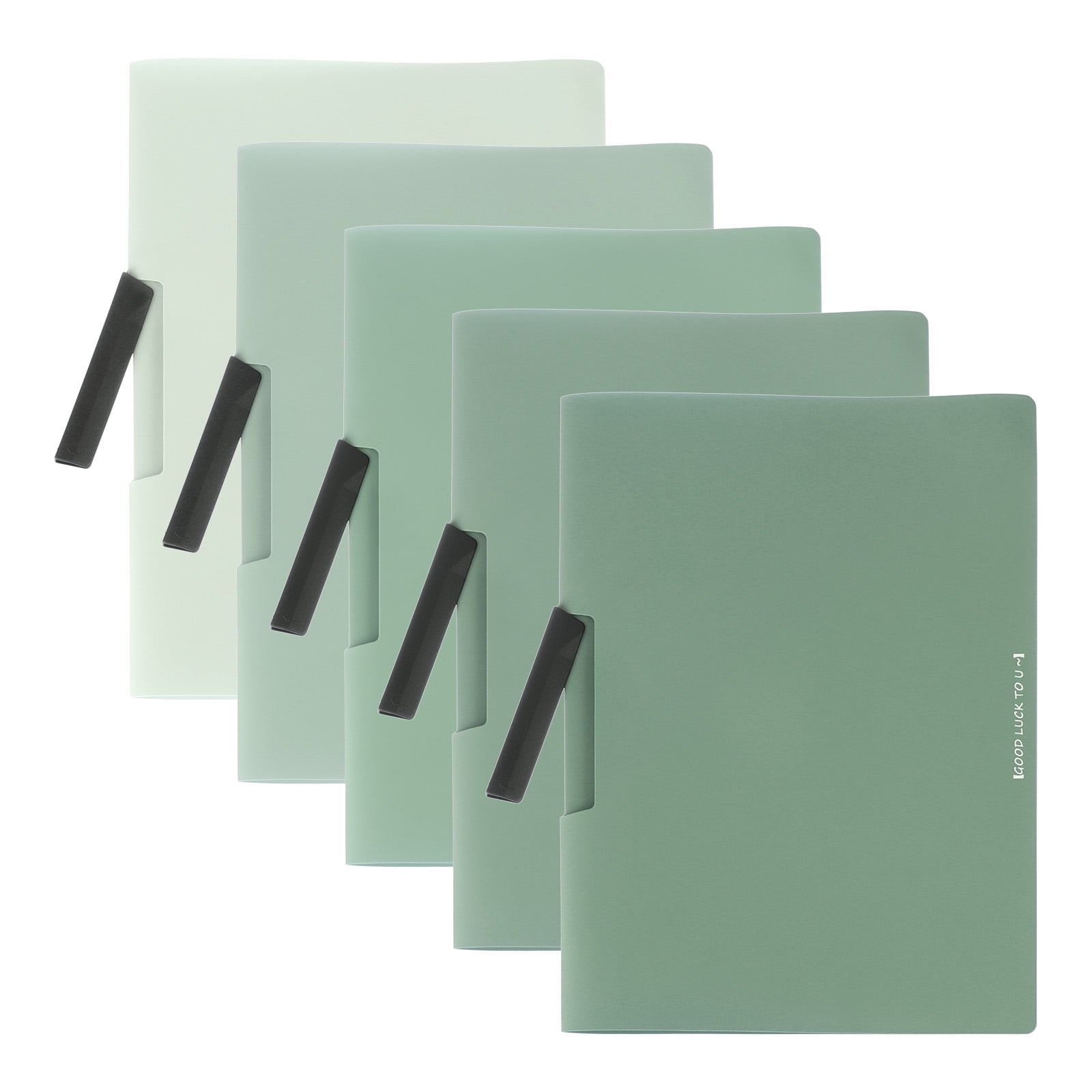 Uxcell Plastic Folders with Mid-Side Swing Clip, 5 Pcs Report Folder ...