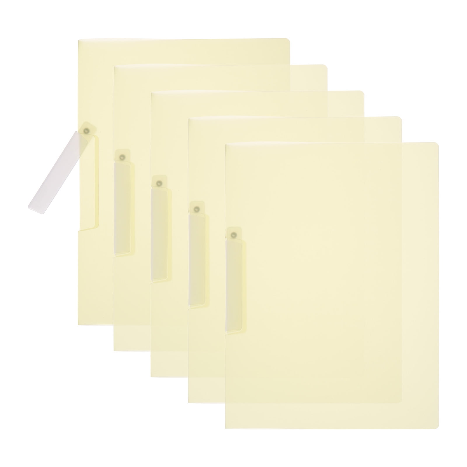 Uxcell Plastic Folders with Mid-Side Swing Clip, 5 Pcs Report Folder ...