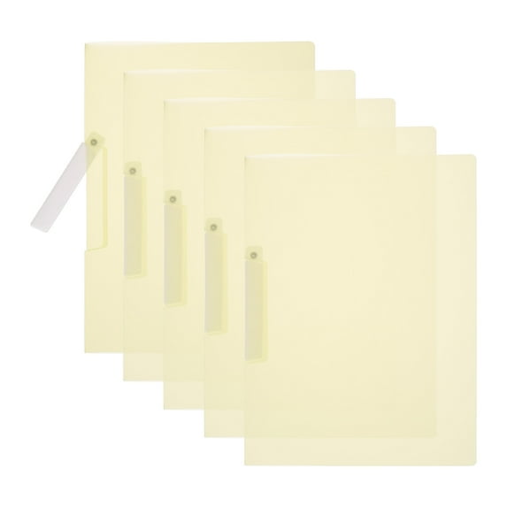 Uxcell Plastic Folders with Mid-Side Swing Clip, 5 Pcs Report Folder ...
