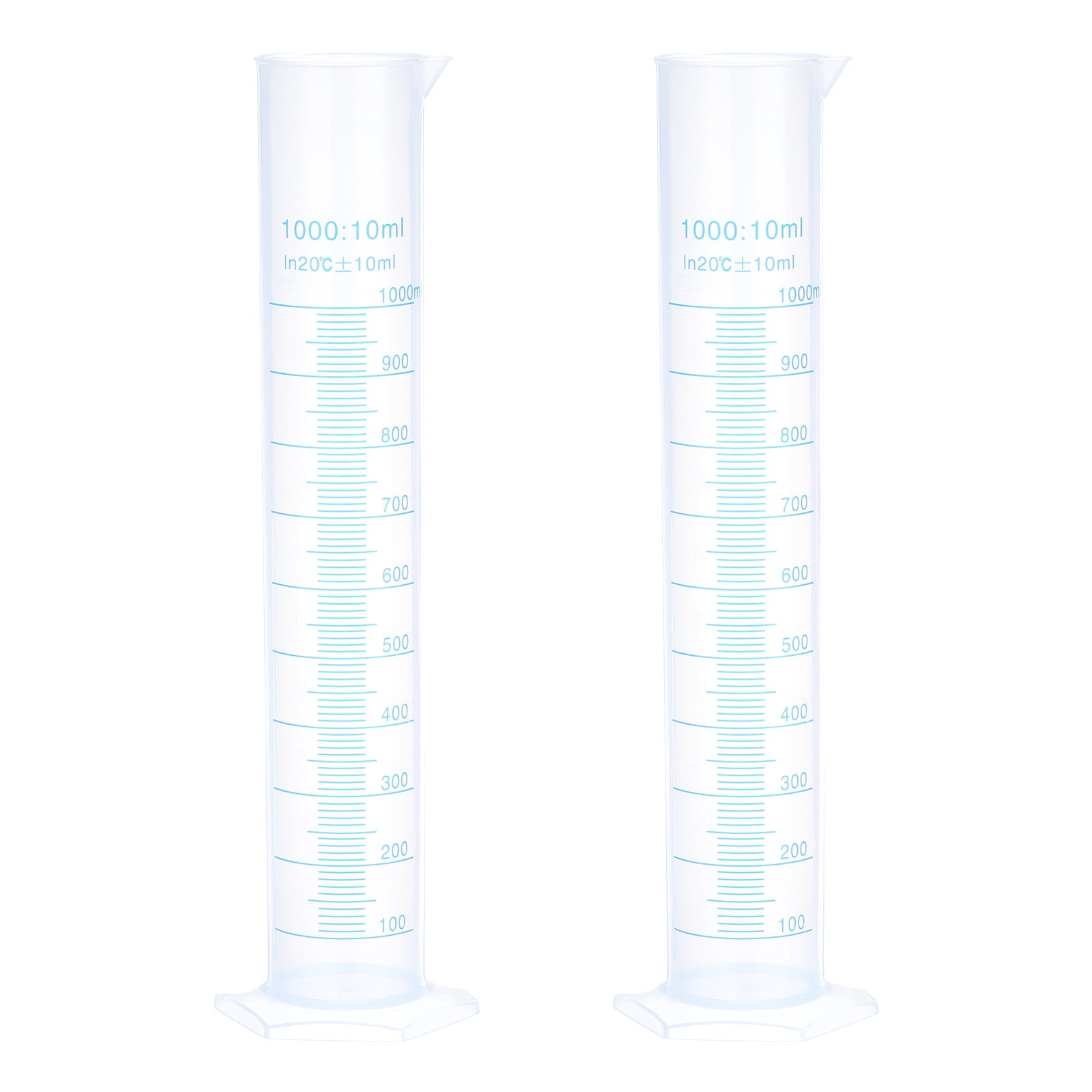 Uxcell Plastic Graduated Cylinder, 1000ml Measuring Cylinder, Test Tube ...