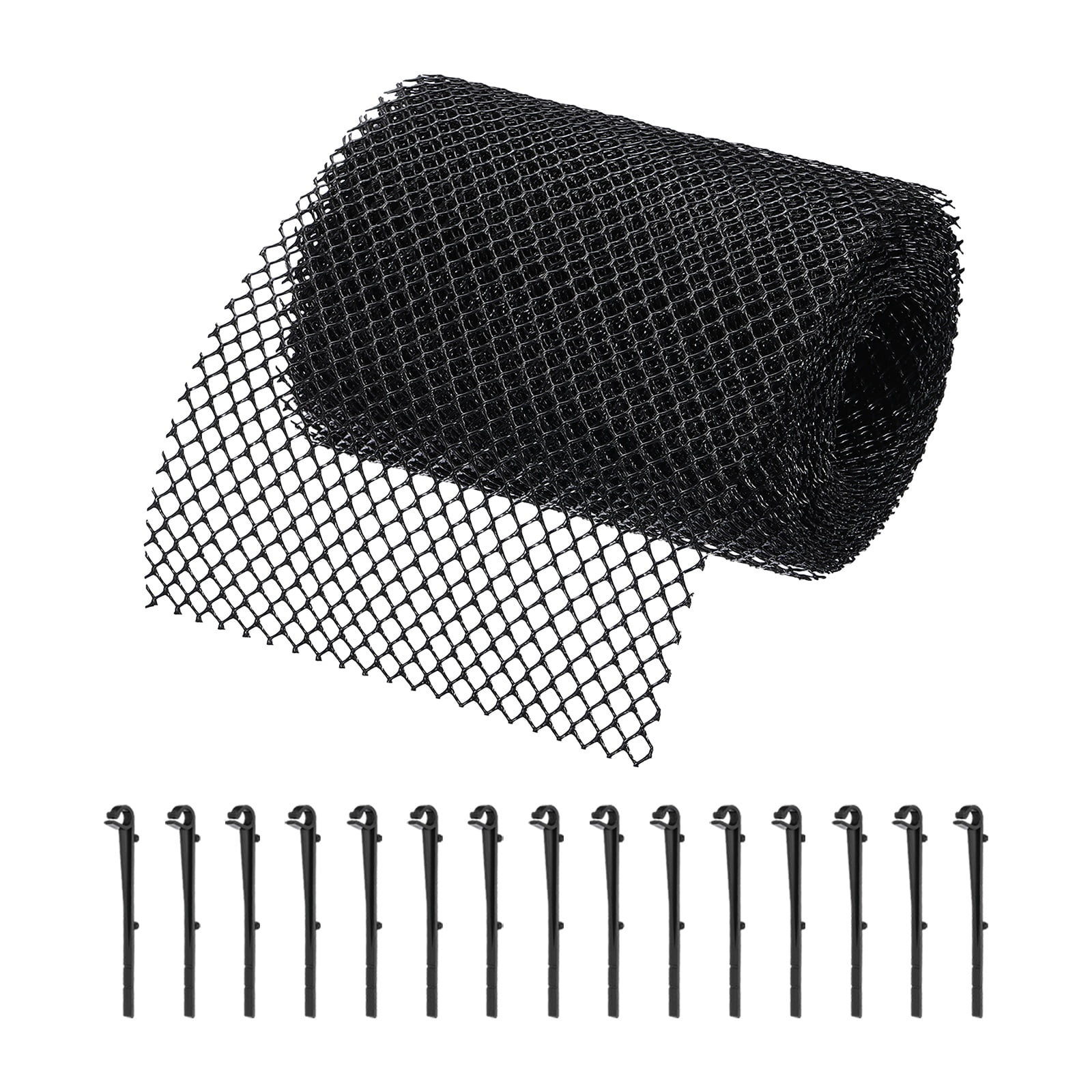 Uxcell Plastic Gutter Guard Mesh Roll, 26ft x 7.09 Inch Gutter Guard ...