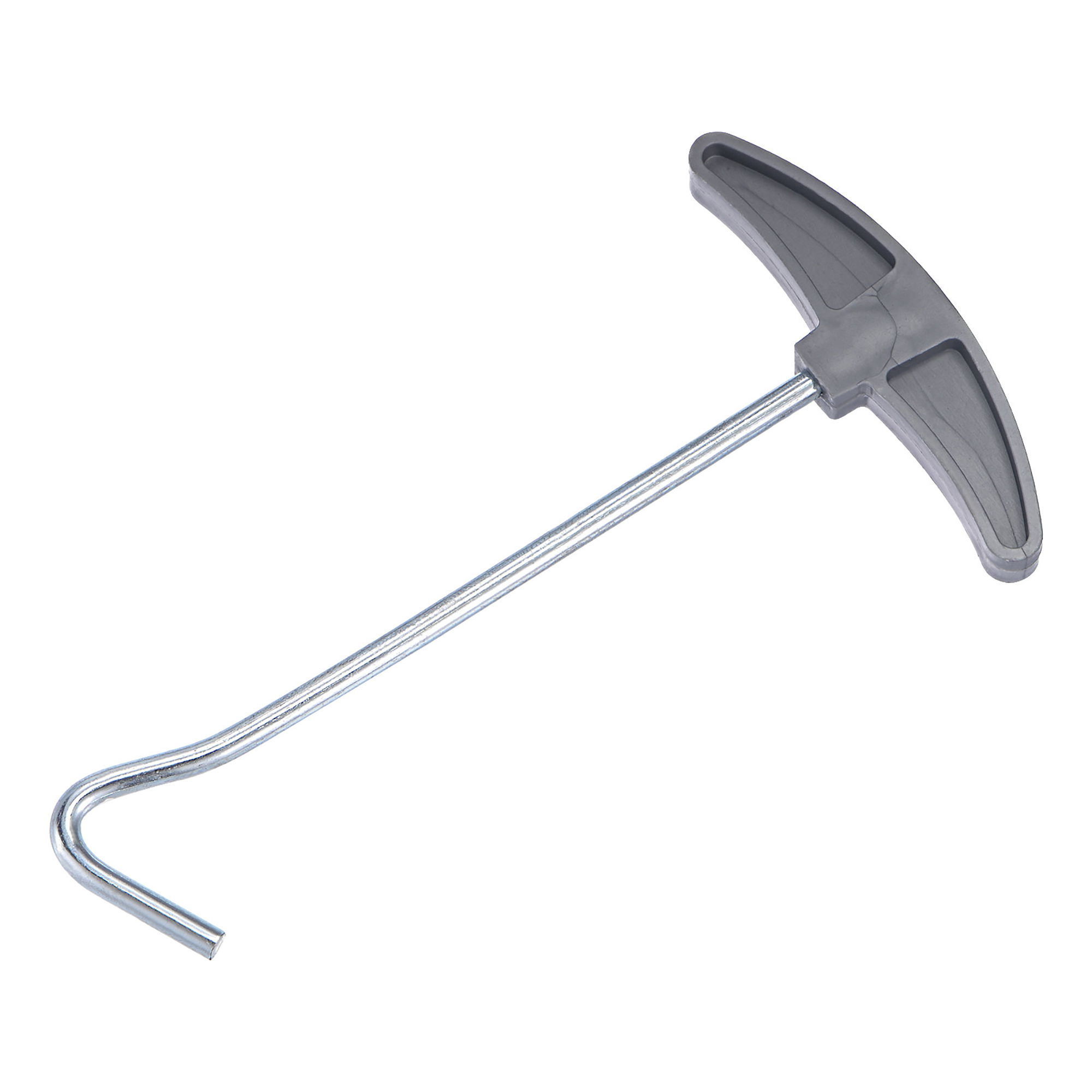 Uxcell Plastic Handle Steel Ground Stake Extractor Tent Peg Ground Hook ...