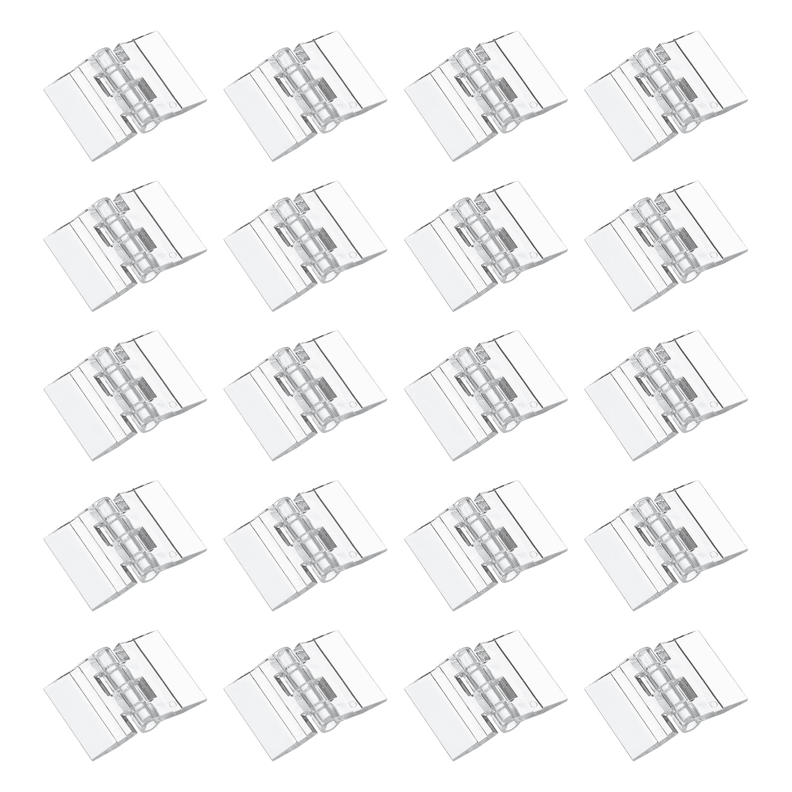 Uxcell Plastic Hinges, Acrylic Hinges Small Hinge Continuous Piano ...