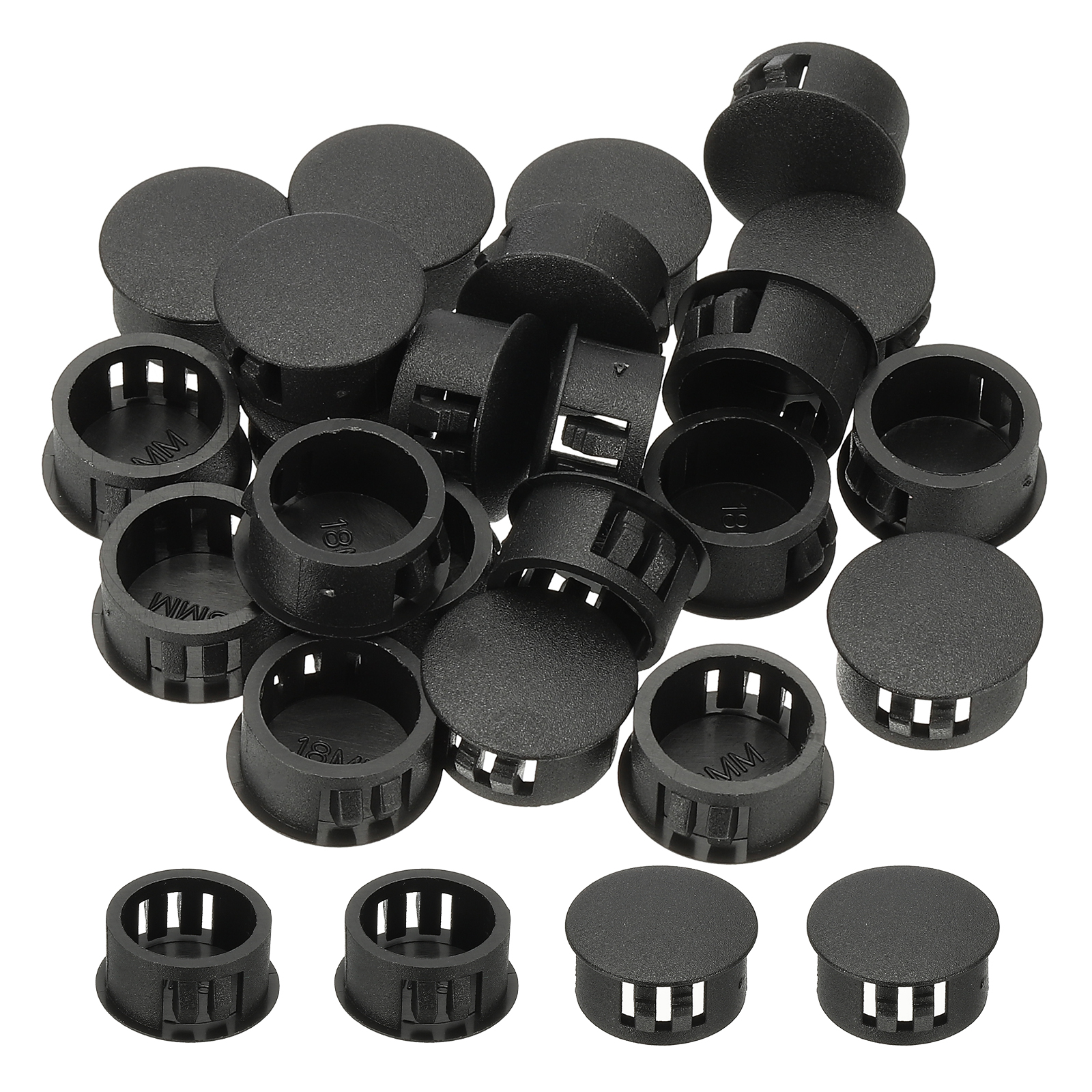 Uxcell Plastic Hole Plugs, 48 Pcs 3/4"(19mm) Plastic Plugs Screw Hole ...