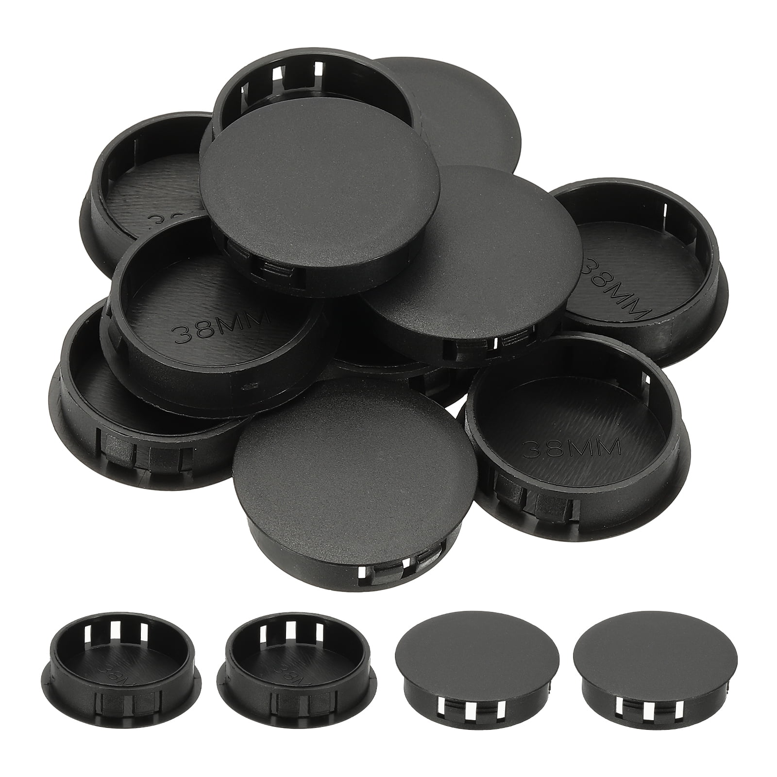 Uxcell Plastic Hole Plugs, 48 Pcs 1/5" Round Panel Plug Snap Flush Type ...