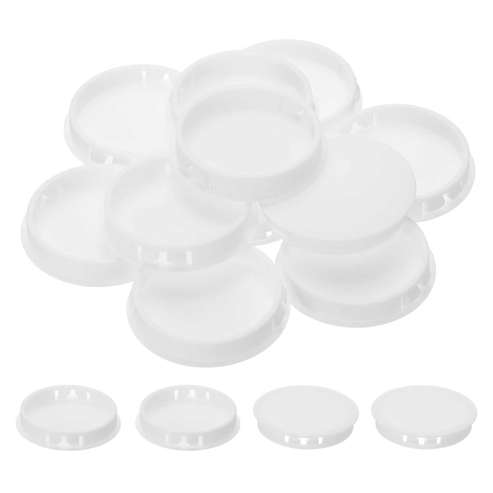 Uxcell Plastic Hole Plugs, 48 Pcs 1/5" Round Panel Plug Snap Flush Type ...