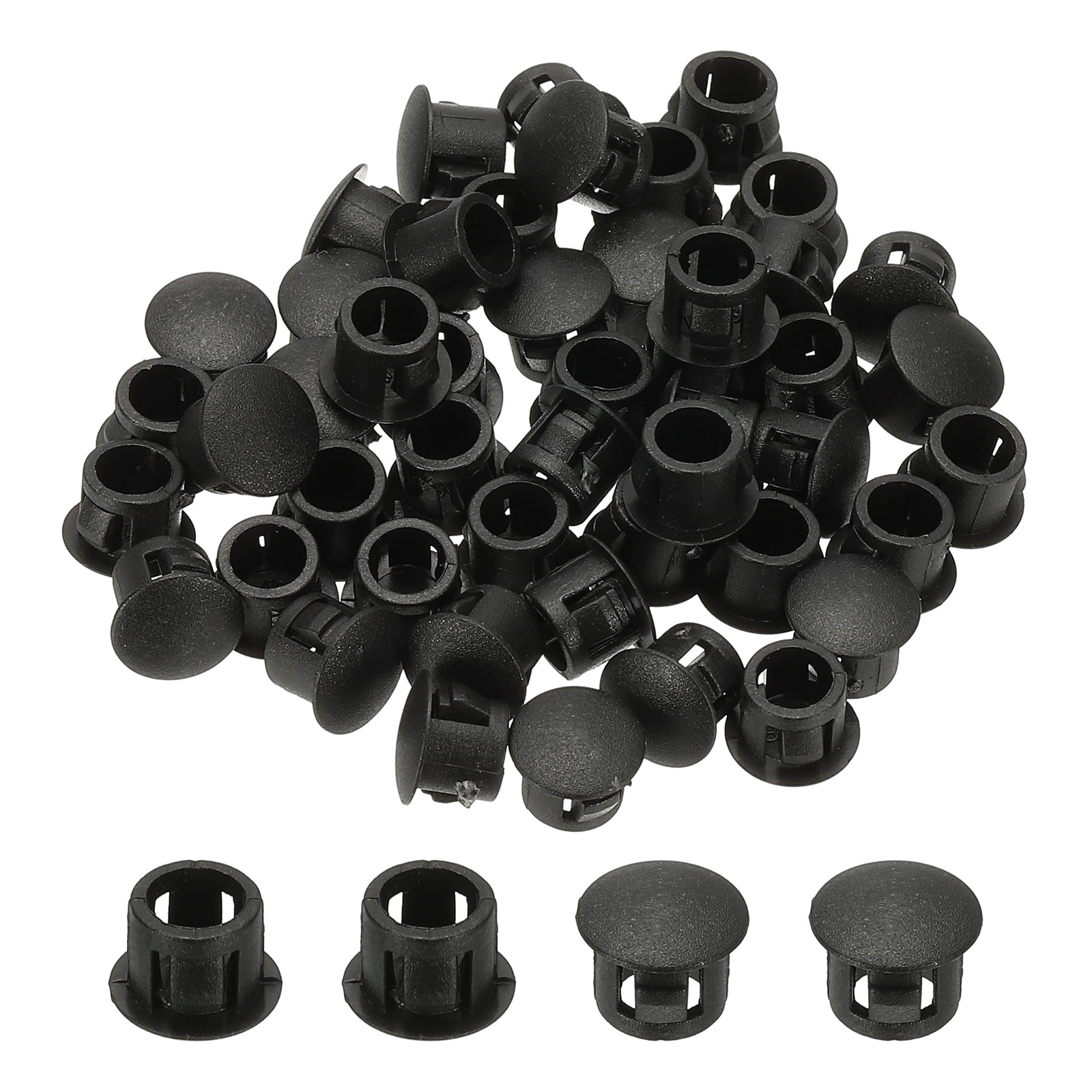 Uxcell Plastic Hole Plugs, 48 Pcs 2/7"(7mm) Plastic Plugs Screw Hole ...