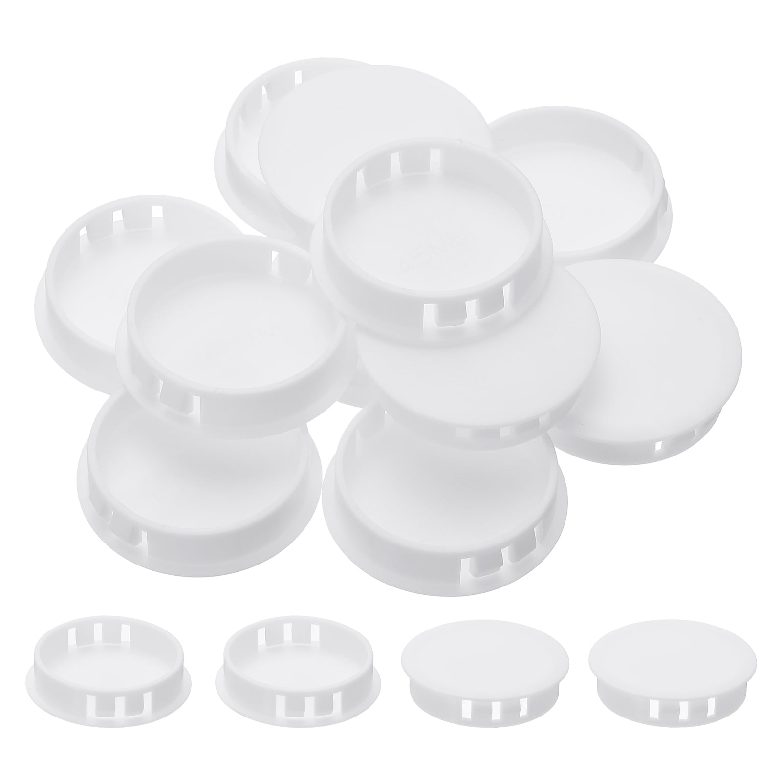 Uxcell Plastic Hole Plugs, 48 Pcs 1/5" Round Panel Plug Snap Flush Type ...