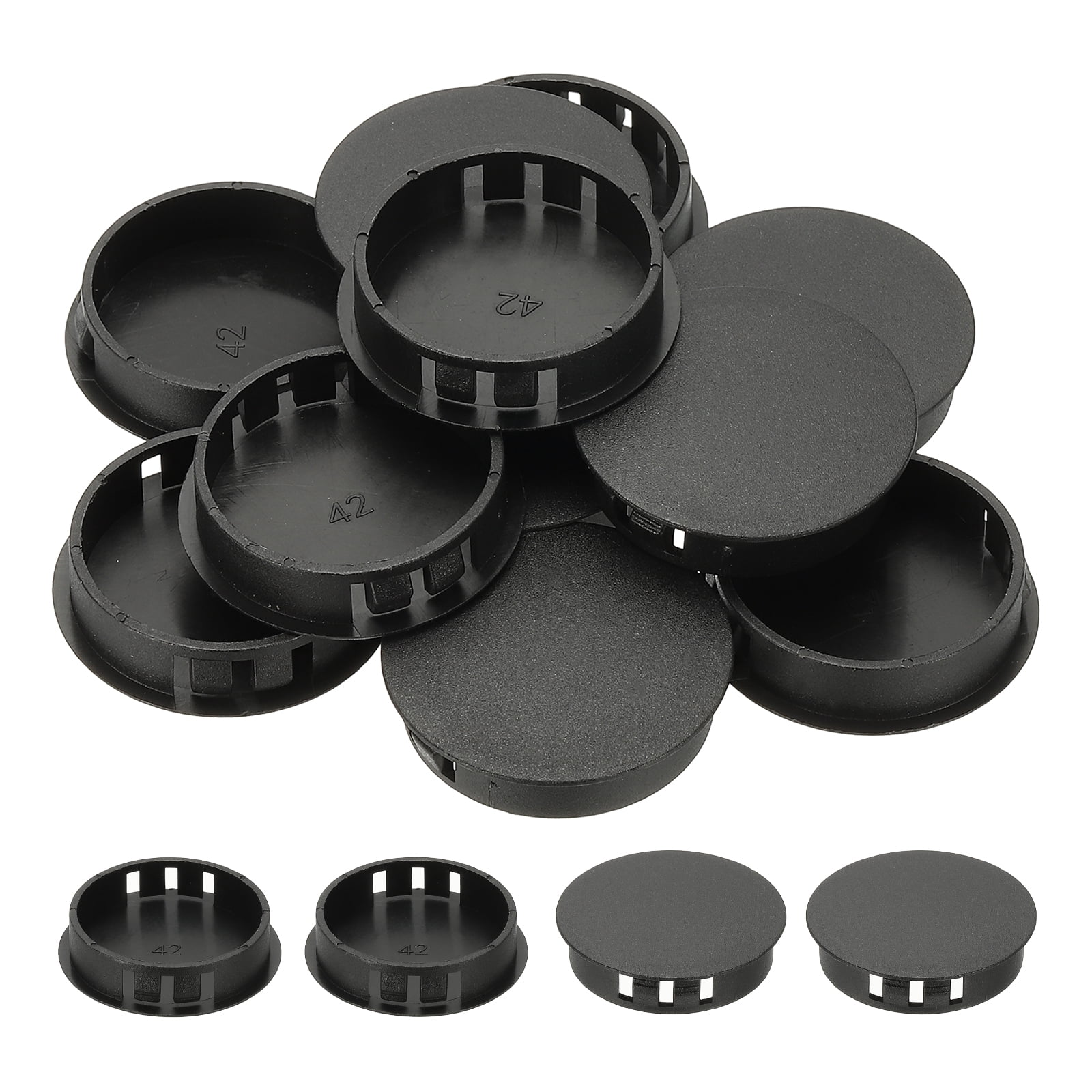 Uxcell Plastic Hole Plugs, 34 Pcs 1 3/5"(42mm) Plastic Plugs Screw Hole ...