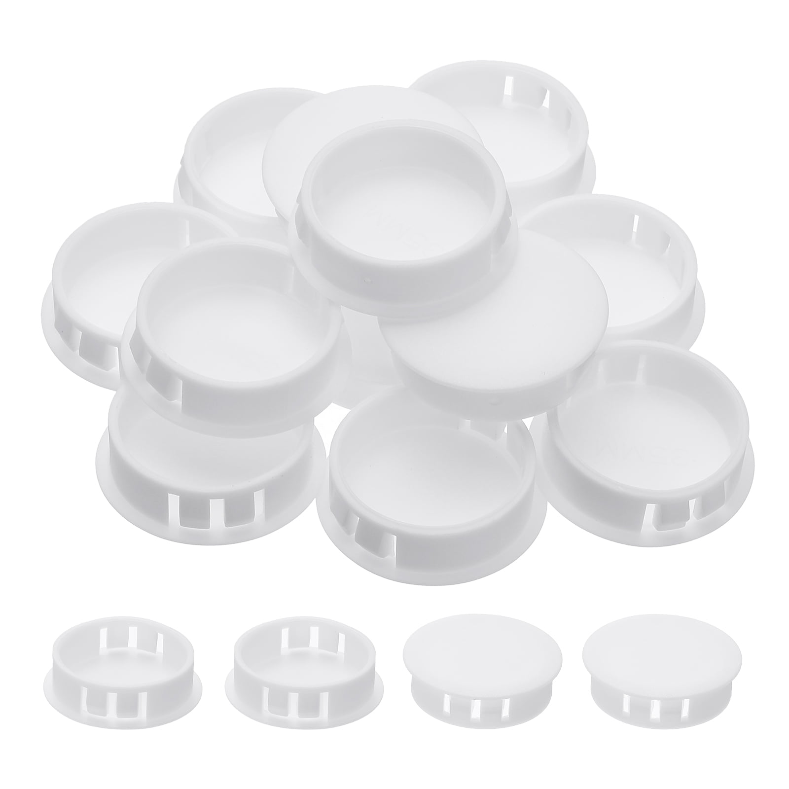 Uxcell Plastic Hole Plugs, 48 Pcs 1/5" Round Panel Plug Snap Flush Type ...