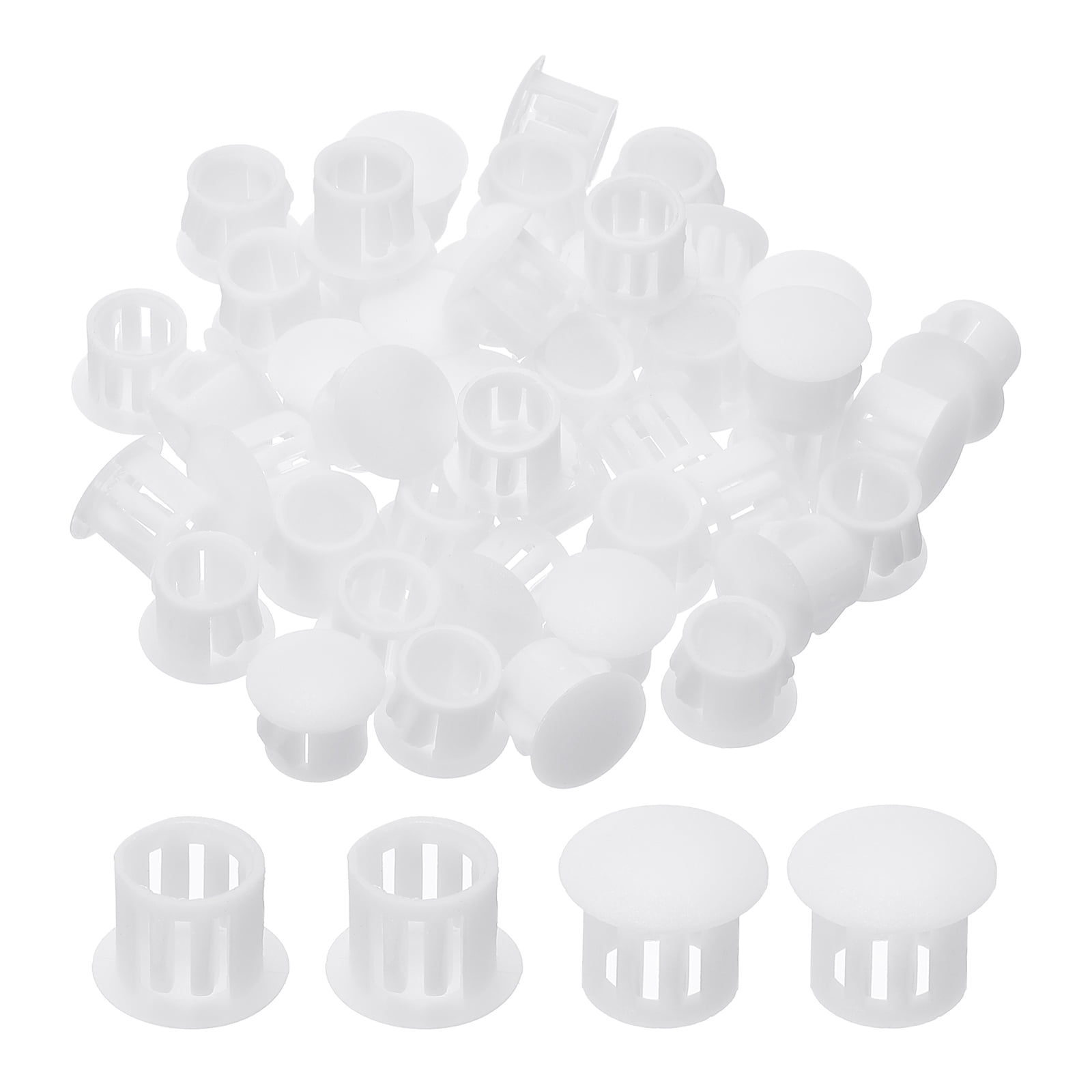 Uxcell Plastic Hole Plugs, 48 Pcs 3/8"(10mm) Plastic Plugs Screw Hole ...