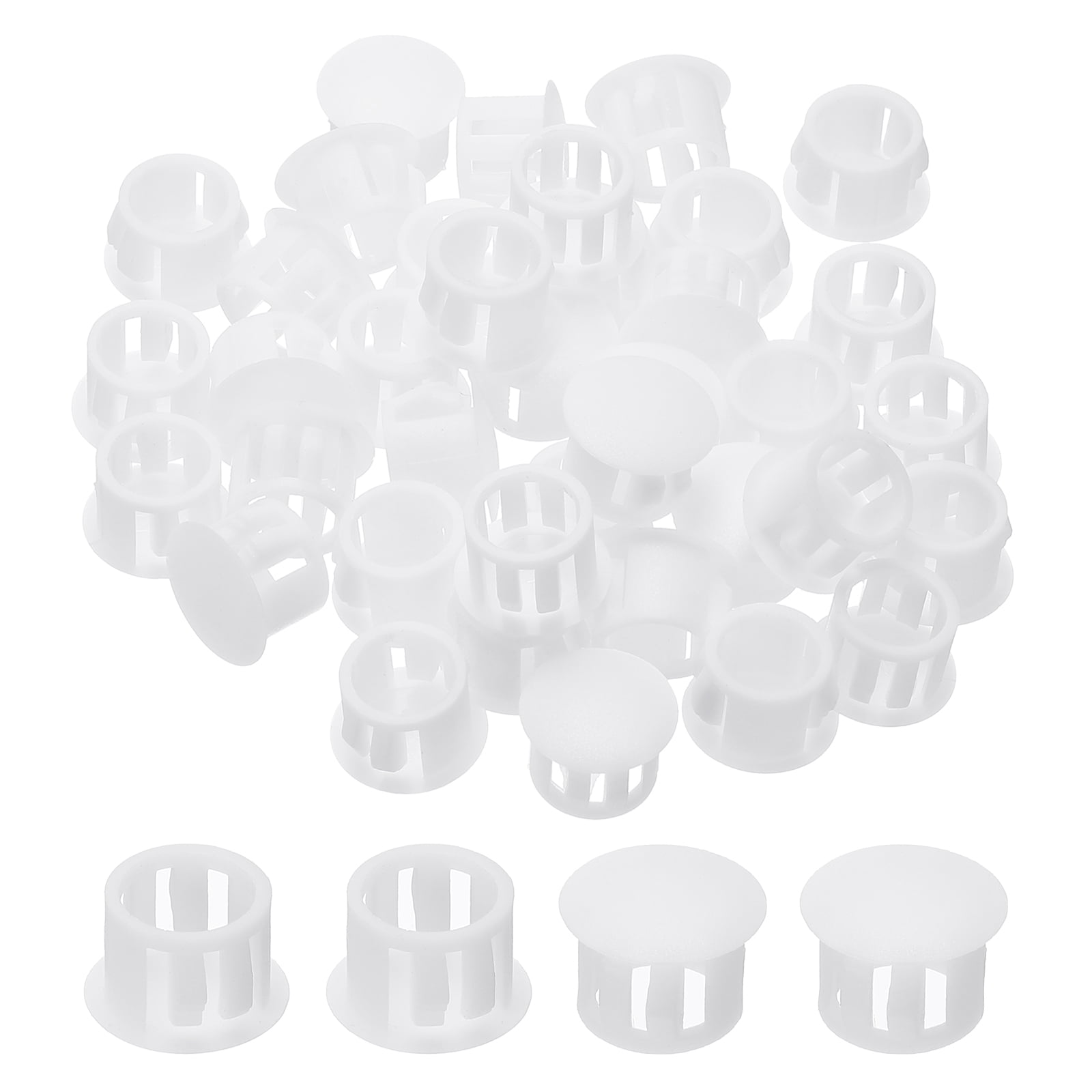 Uxcell Plastic Hole Plugs, 48 Pcs 4/9"(12mm) Plastic Plugs Screw Hole ...