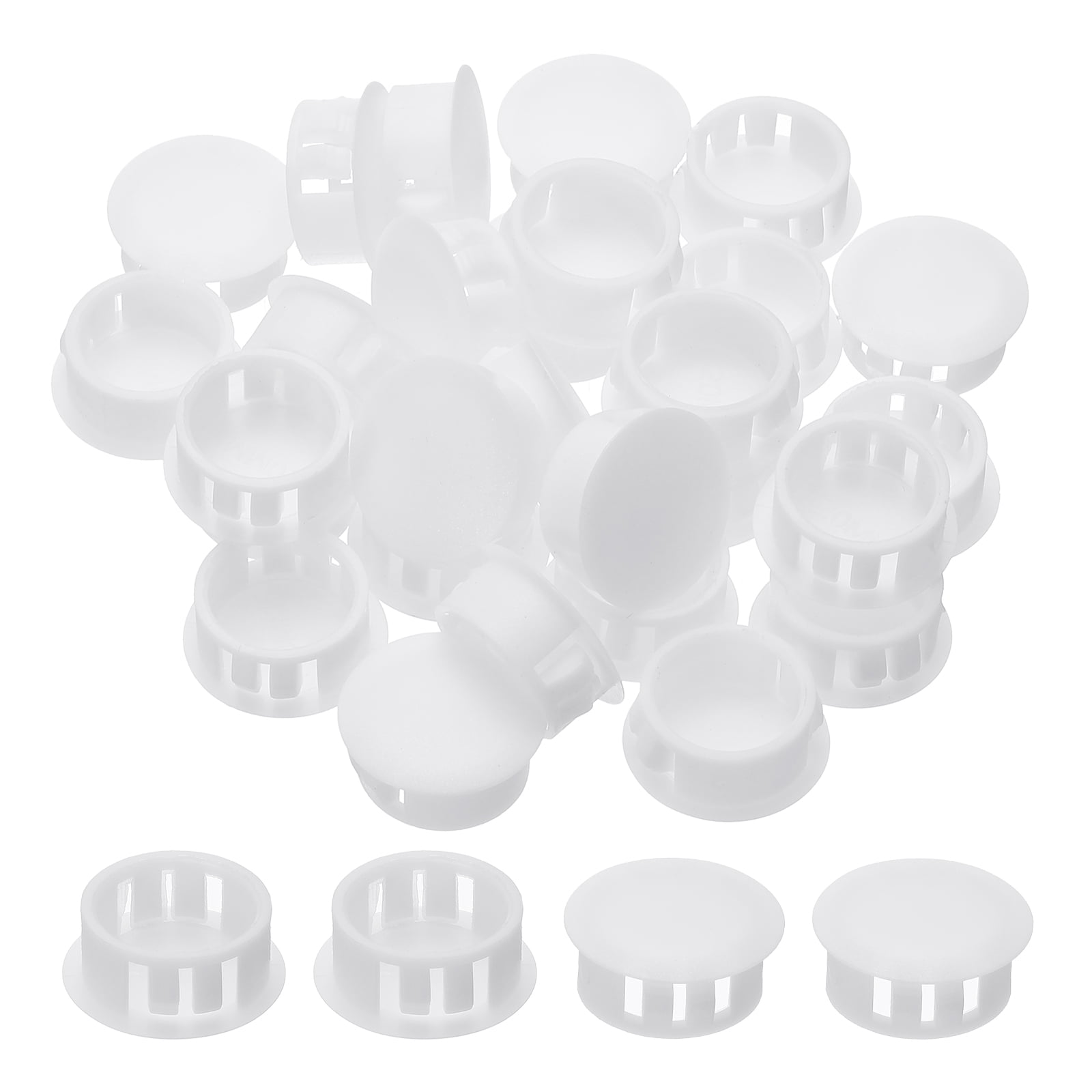 Uxcell Plastic Hole Plugs, 48 Pcs 1/5" Round Panel Plug Snap Flush Type ...