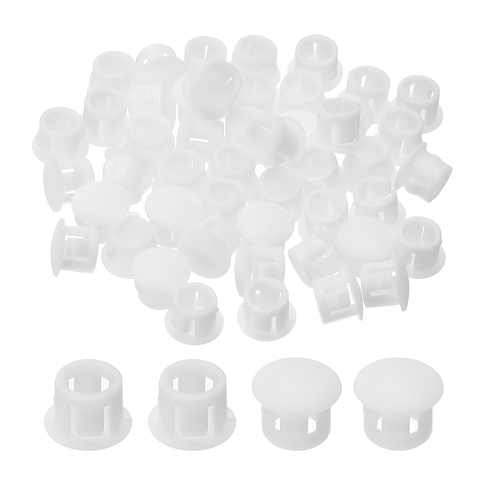 Uxcell Plastic Hole Plugs, 48 Pcs 2/7"(8mm) Plastic Plugs Screw Hole ...