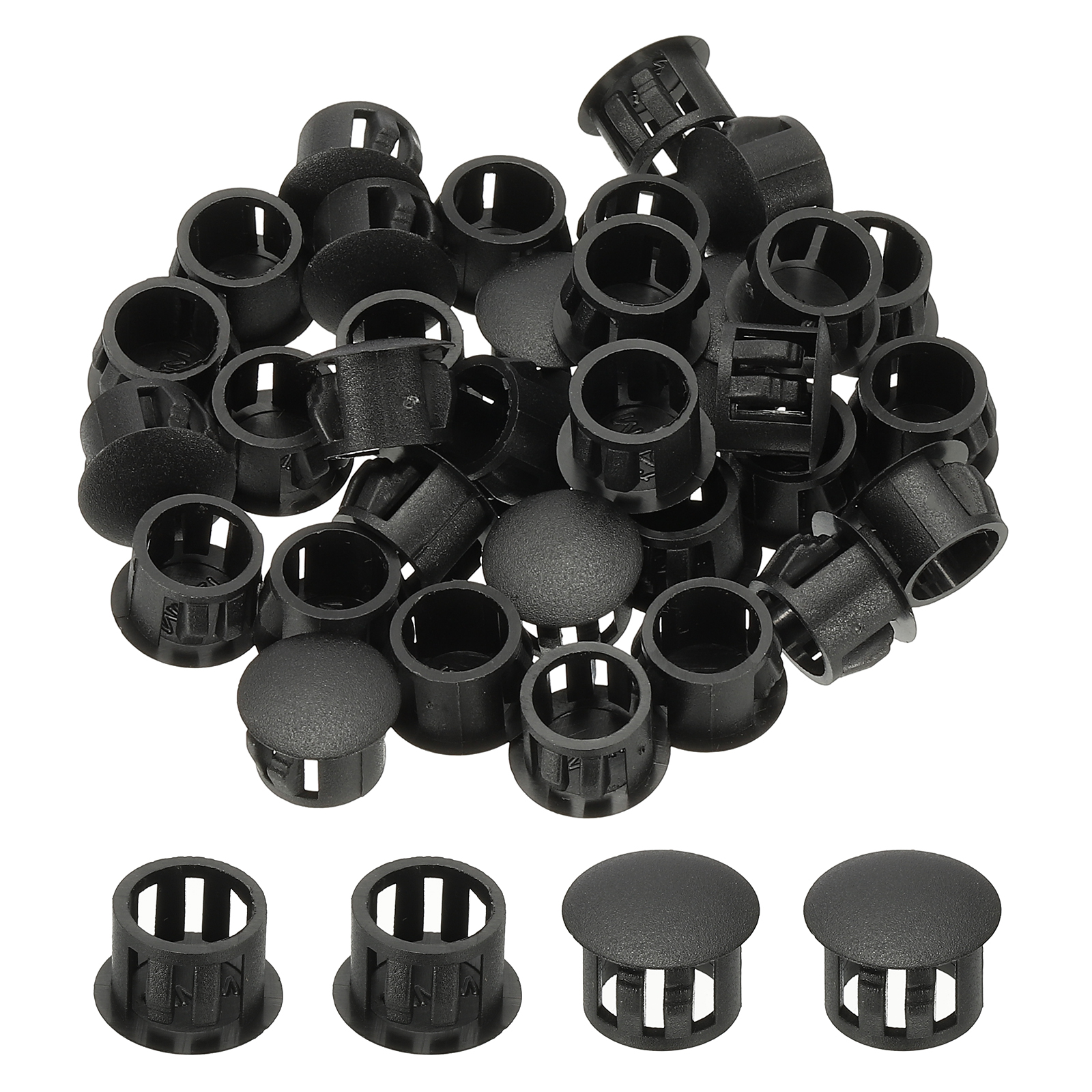 Uxcell Plastic Hole Plugs, 48 Pcs 4/9"(12mm) Plastic Plugs Screw Hole ...