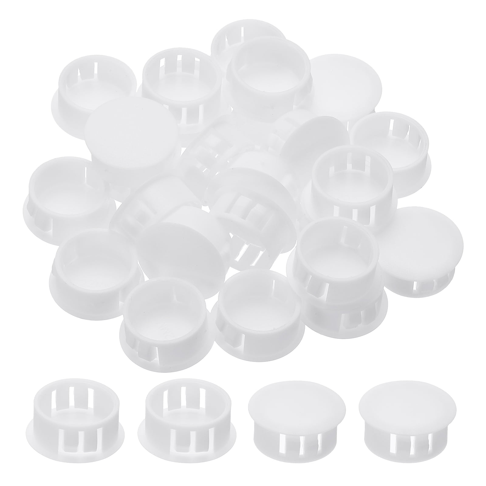 Uxcell Plastic Hole Plugs, 48 Pcs 1/5" Round Panel Plug Snap Flush Type ...