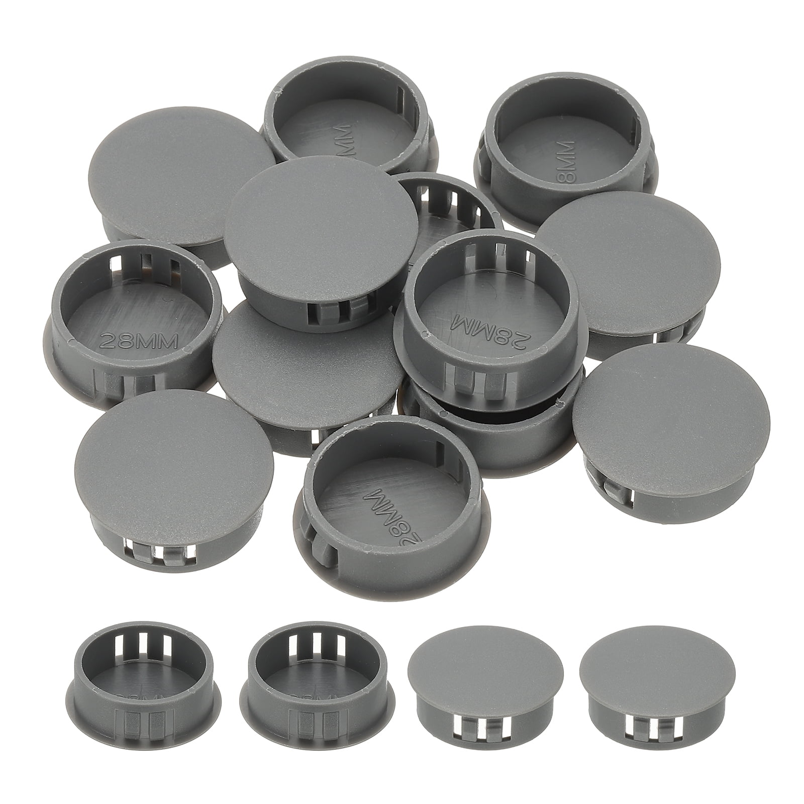 Uxcell Plastic Hole Plugs, 48 Pcs 1/5" Round Panel Plug Snap Flush Type ...