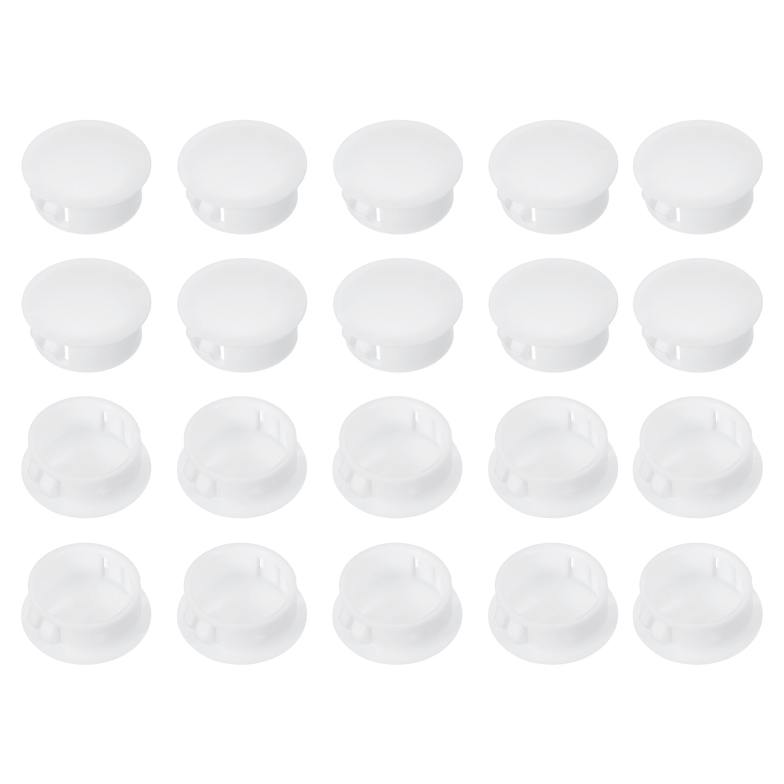 Uxcell Plastic Hole Plugs, Flush Type Round Plug Snap in Hole Panel ...