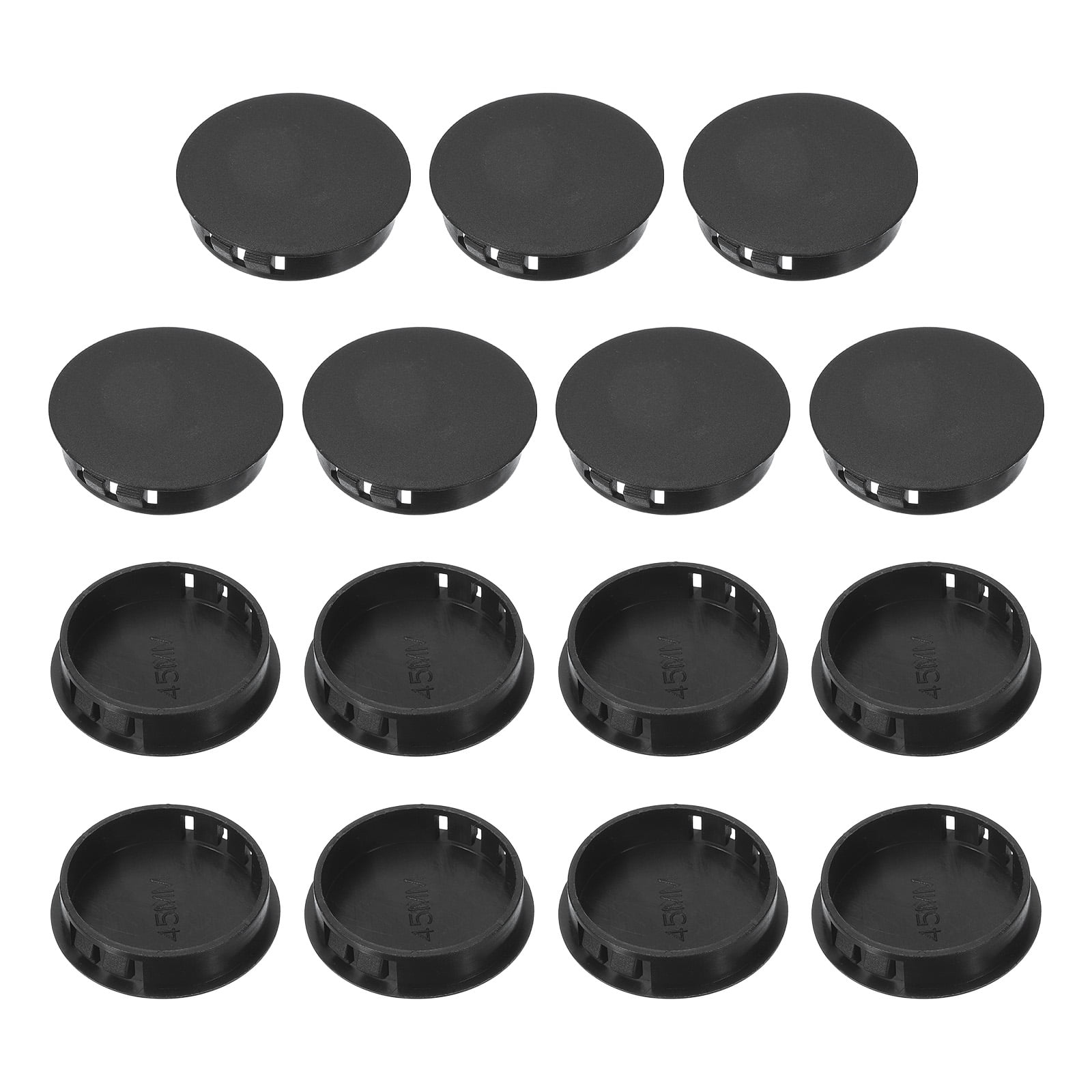 Uxcell Plastic Hole Plugs, Flush Type Round Plug Snap in Hole Panel ...