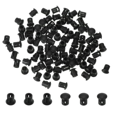 Uxcell 100Pack 6mm(1/4") Dia Plastic Screw Hole Plugs Cover for ...