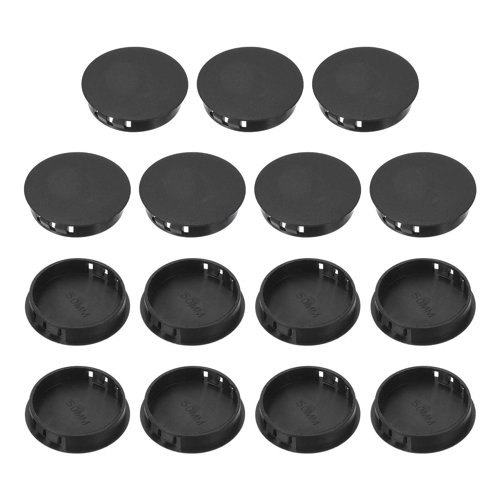 Uxcell Plastic Hole Plugs, Flush Type Round Plug Snap in Hole Panel ...