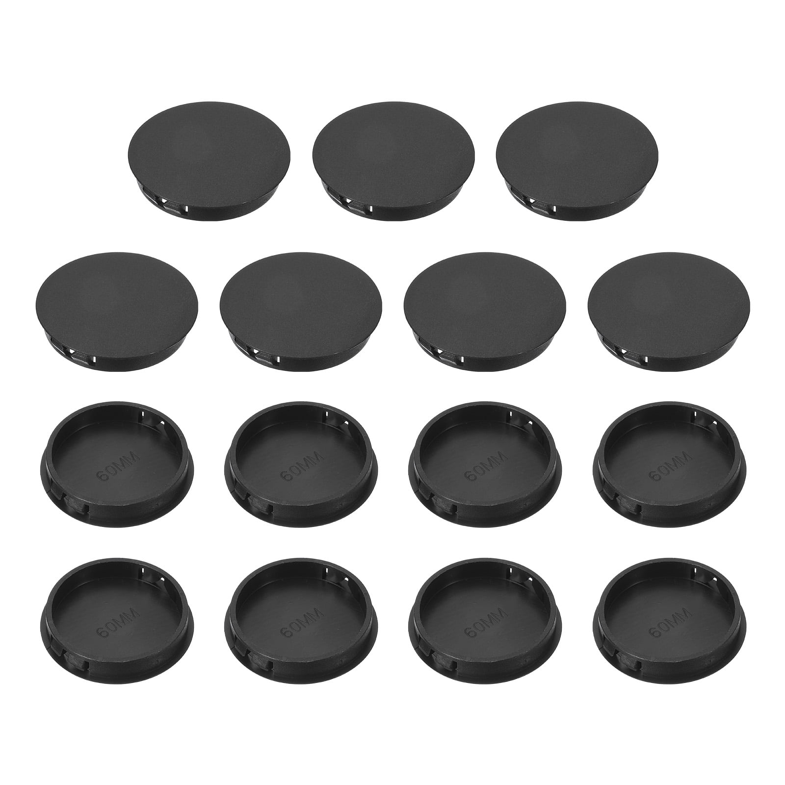 Uxcell Plastic Hole Plugs, Flush Type Round Plug Snap in Hole Panel ...